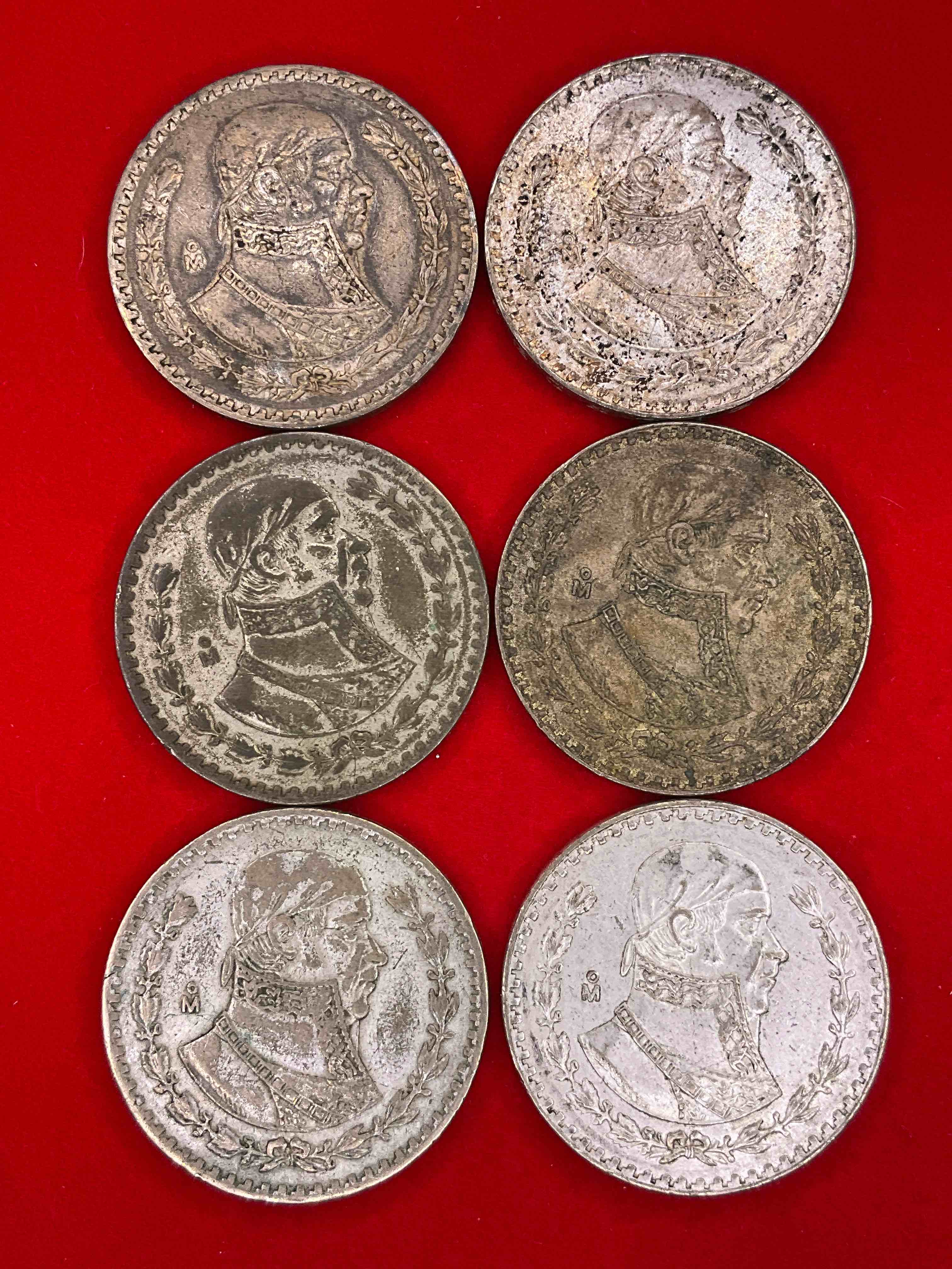 1950'/60's Vintage Mexican Silver Coins! These Partial Silver (. 100 ...