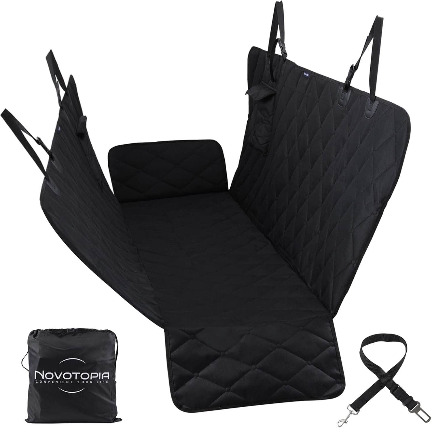 DEHADO BLACK DOG CAR COVER SEAT NONSLIP BLACK”SIMILAR TO STOCK PHOTO