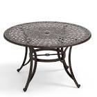 Asfand Aluminum Dining Table,Brown