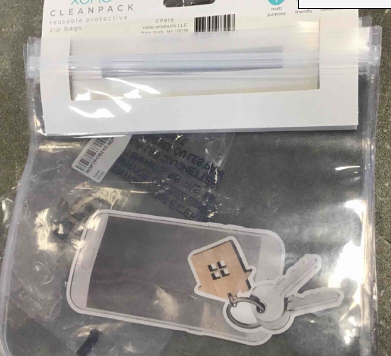 Xono Clean Pack Reusable Protective zip Bags 3 Pack Large