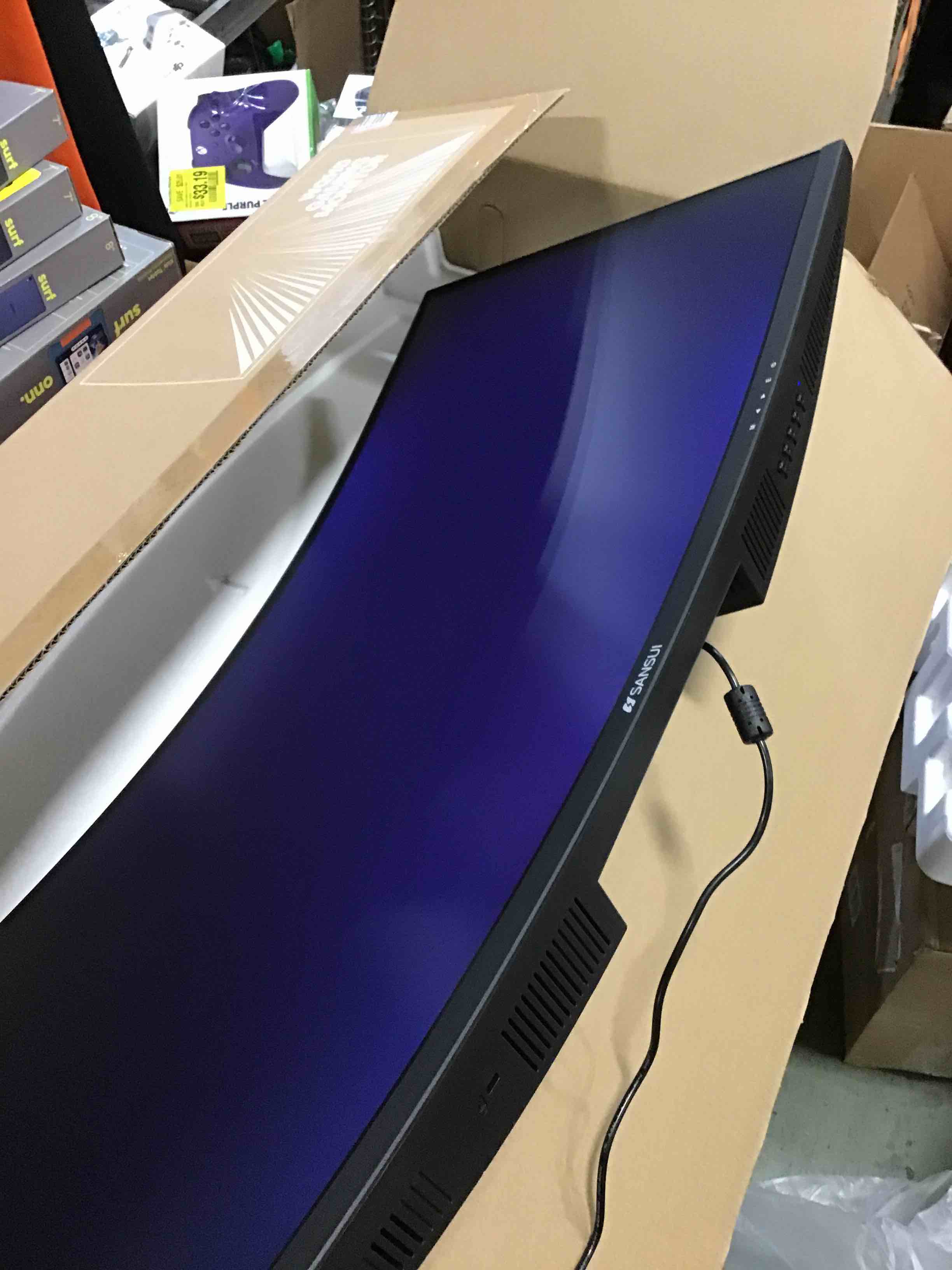 SANSUI 34-Inch UWQHD 165Hz Curved 1500R Ultrawide Gaming Monitor-3440 x ...