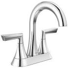 DELTA Eldren Two Handle Centerset Bathroom Faucet in Chrome 25847LF