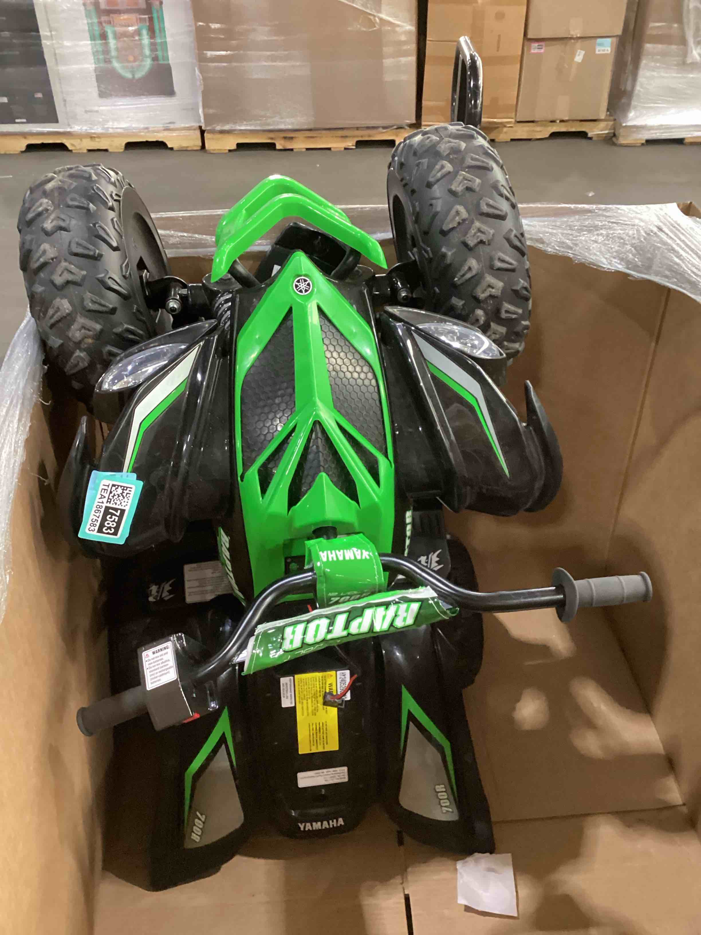 USED Yamaha 12 Volt Raptor Battery Powered Ride-On - New Custom Graphic ...