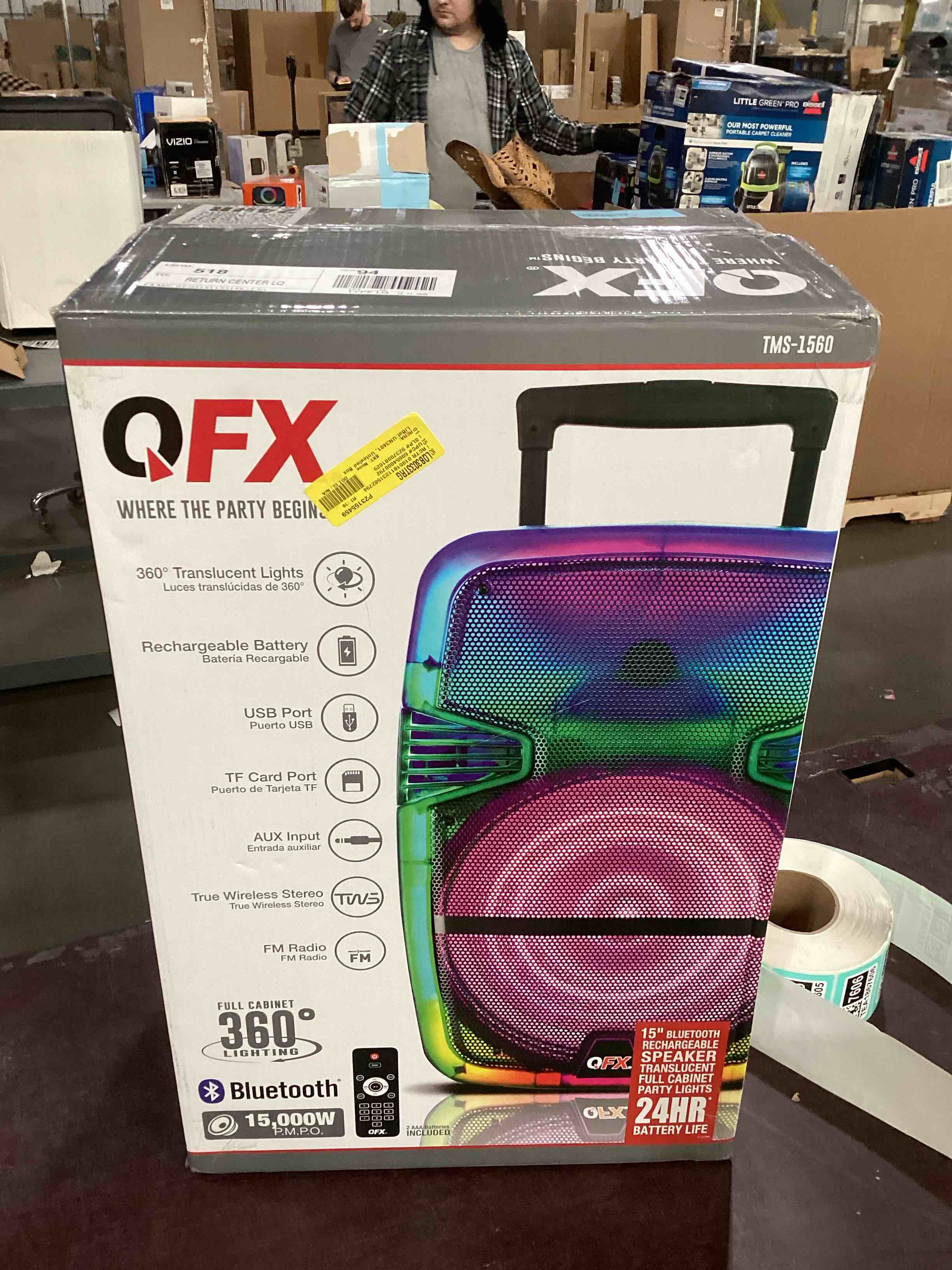 OFX UNTESTED Bluetooth suitcase speaker