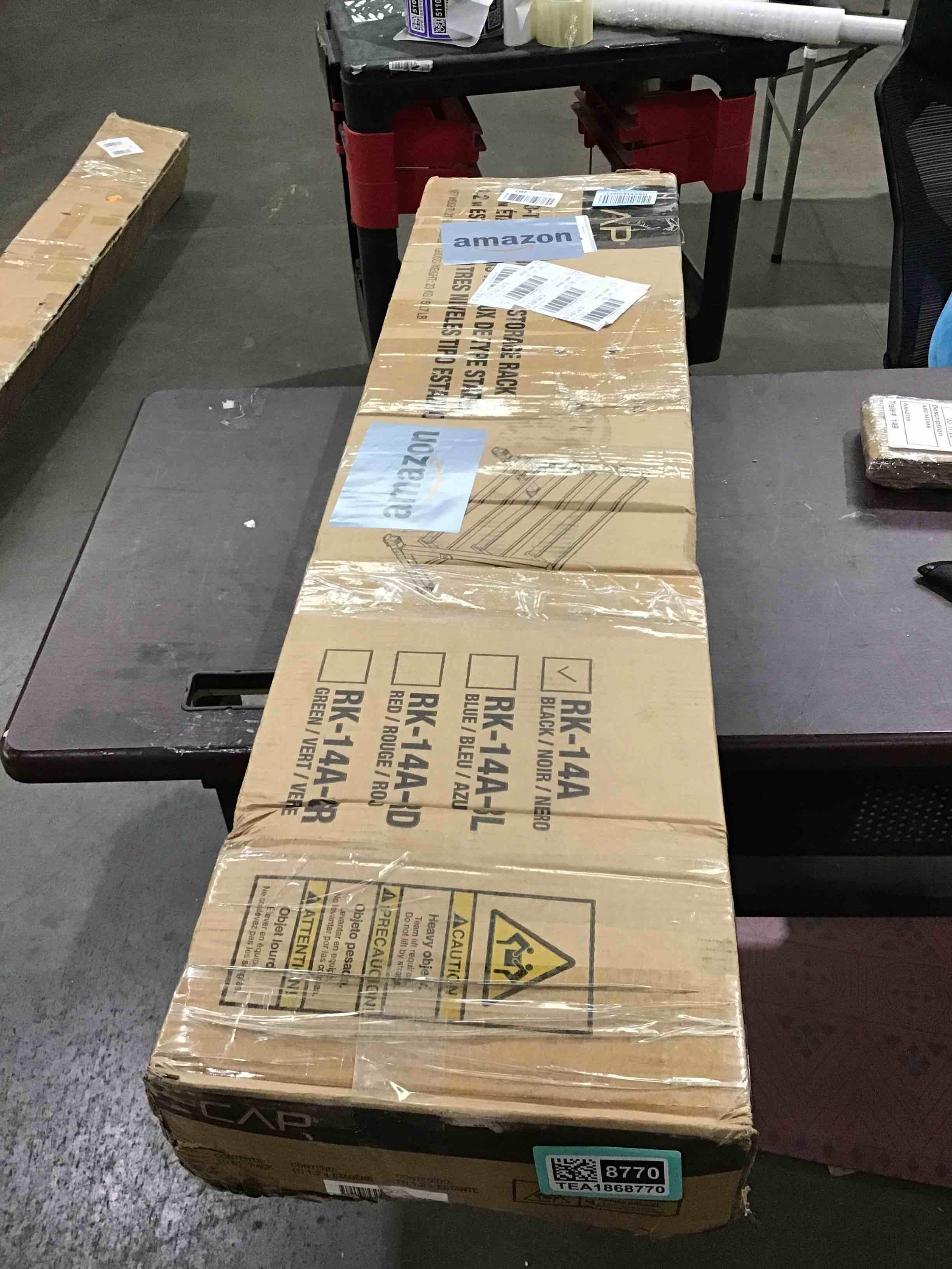 3 tier stadium style storage rack