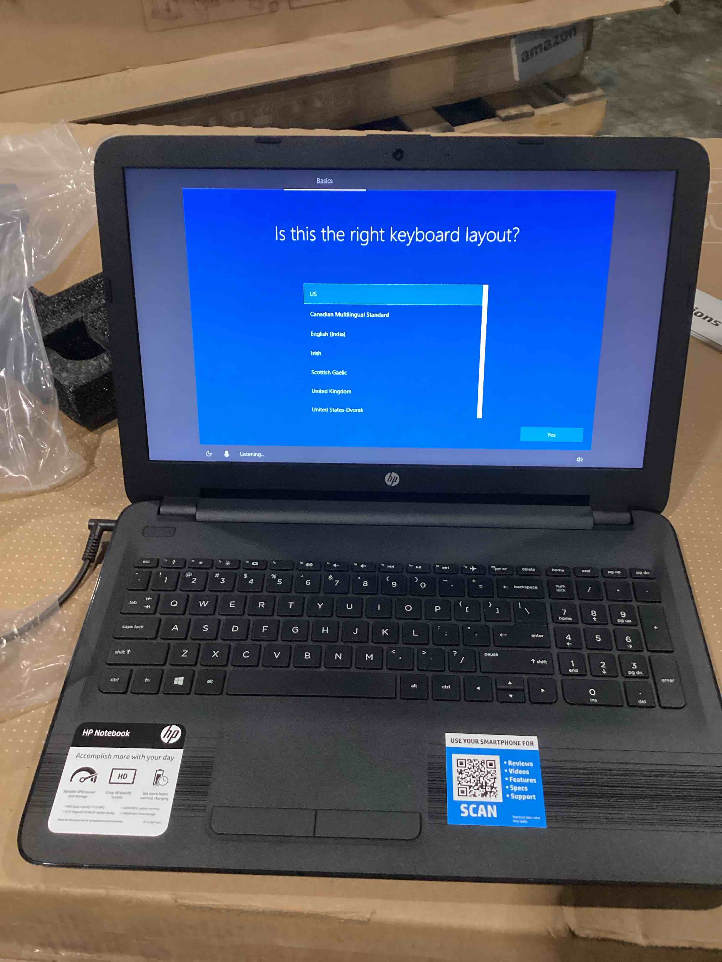 2018 HP 15.6" Flagship Notebook Laptop Computer, Quad-Core AMD E2-7110 APU 1.8GHz, 8GB RAM, 128GB SS