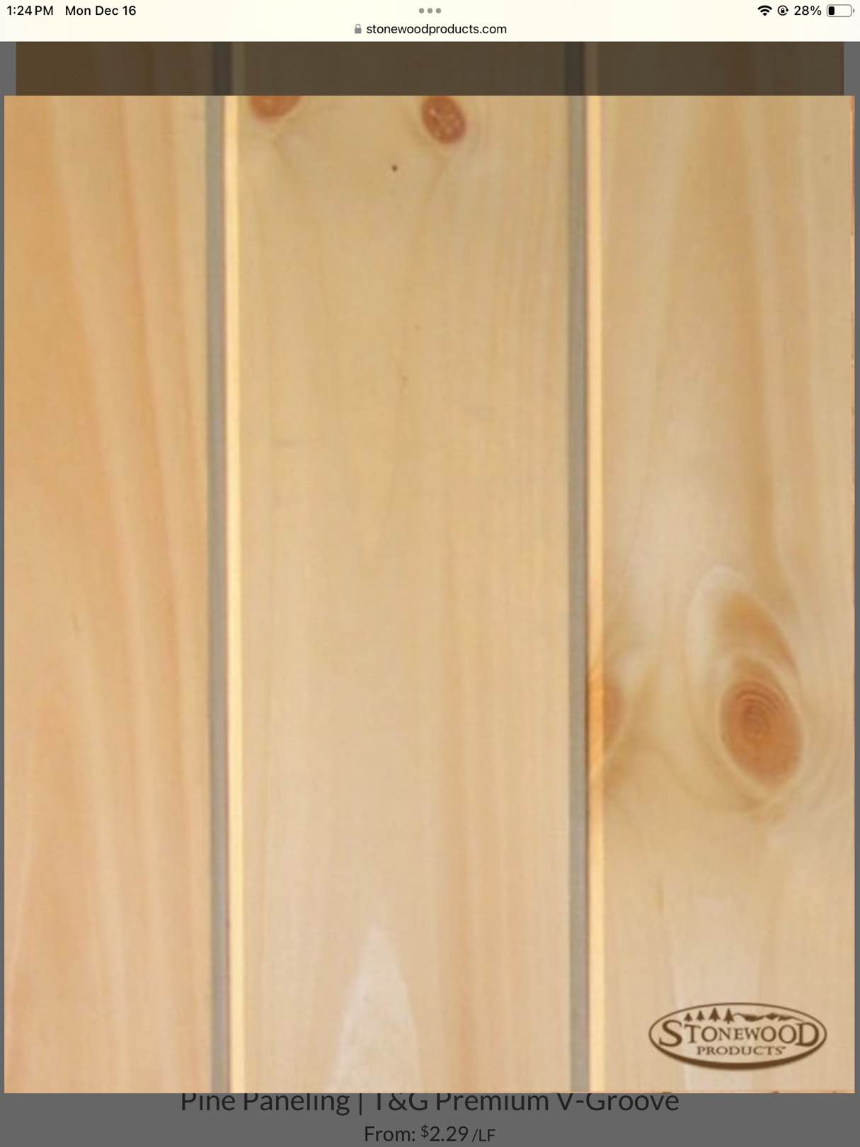 Eastern White Pine 4 x 4 x 8. 10 PMO. Tongue and Groove Wall Paneling ...