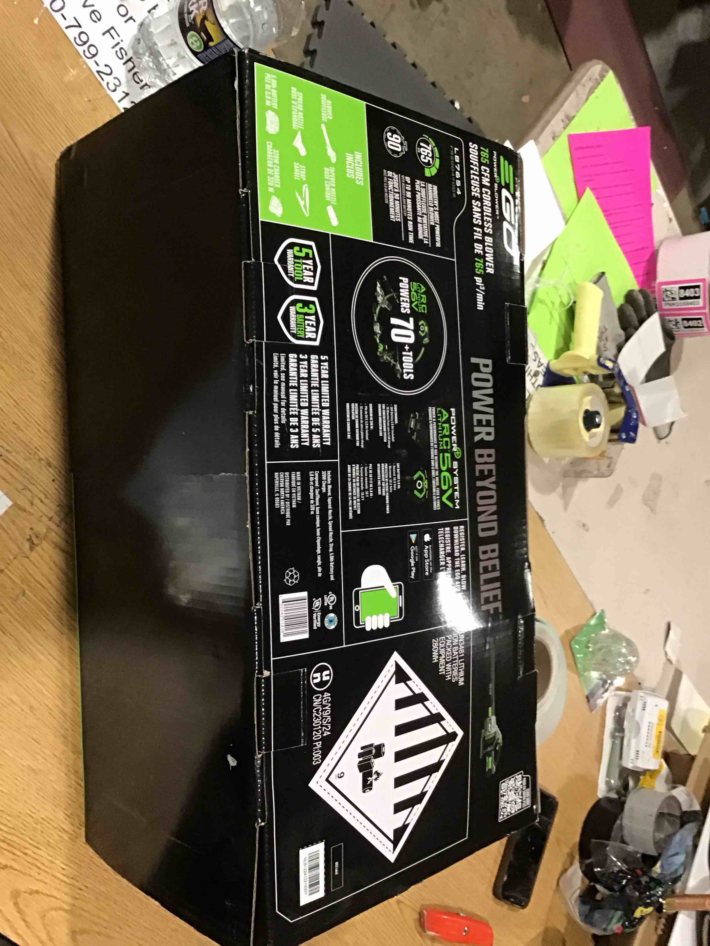 EGO Power+ LB7654 765 CFM Variable-Speed 56-Volt Lithium-ion Cordless ...