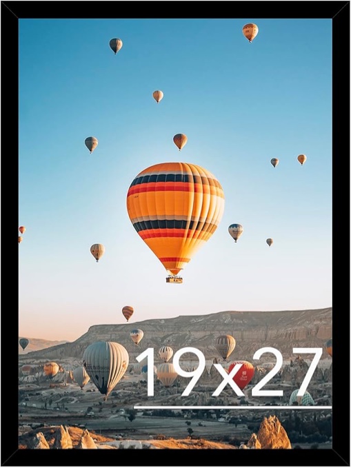19x27 Picture Frame Black for Poster Photo Picture, Horizontal and ...