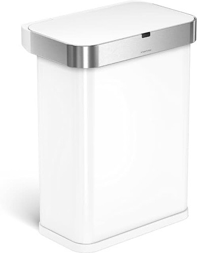 simplehuman 58L rectangular sensor can with voice and motion control ...