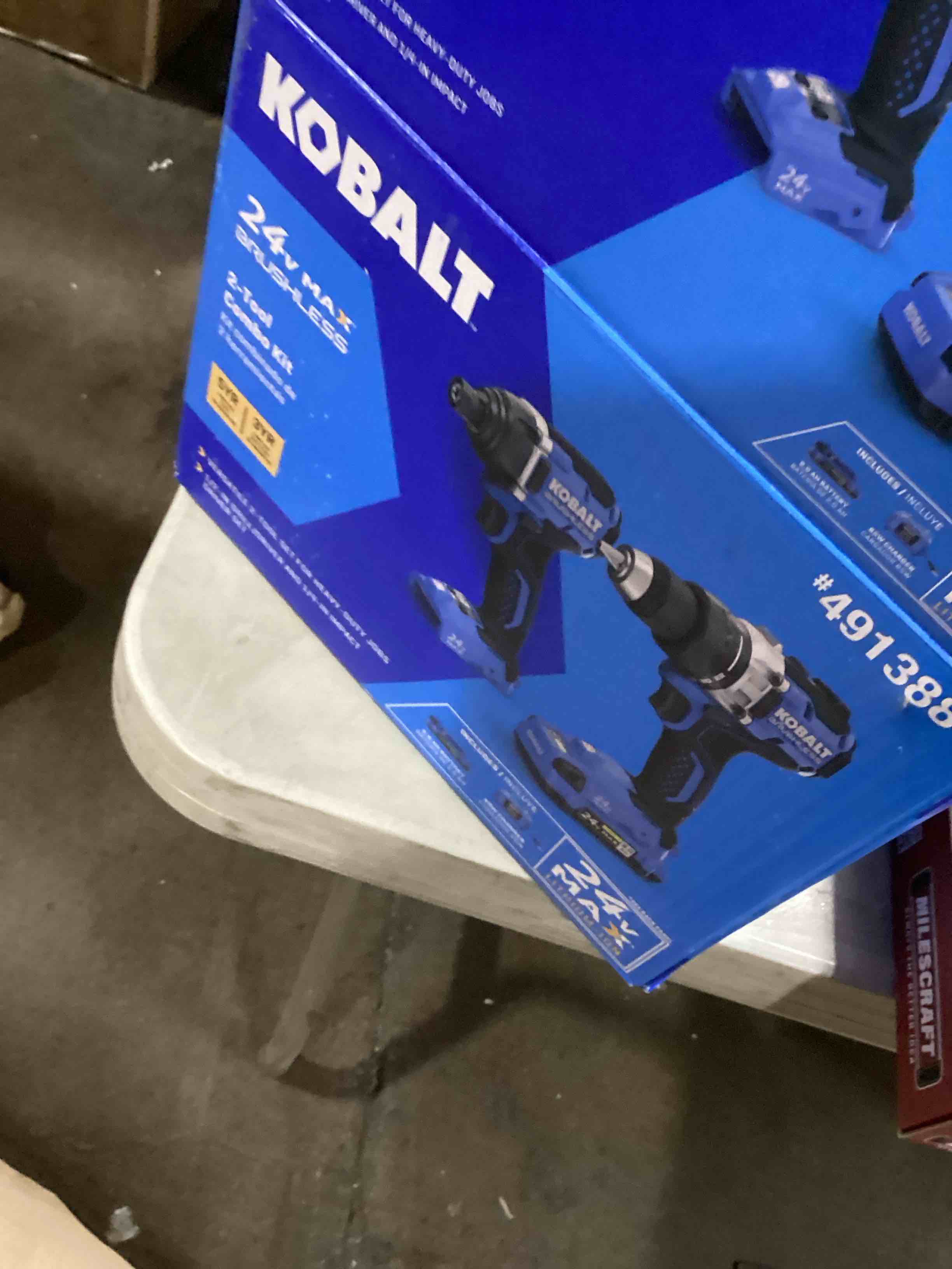 Kobalt 2-Tool 24-Volt Max Lithium Ion (Li-ion) Brushless Motor Cordless Combo Kit with Soft Case