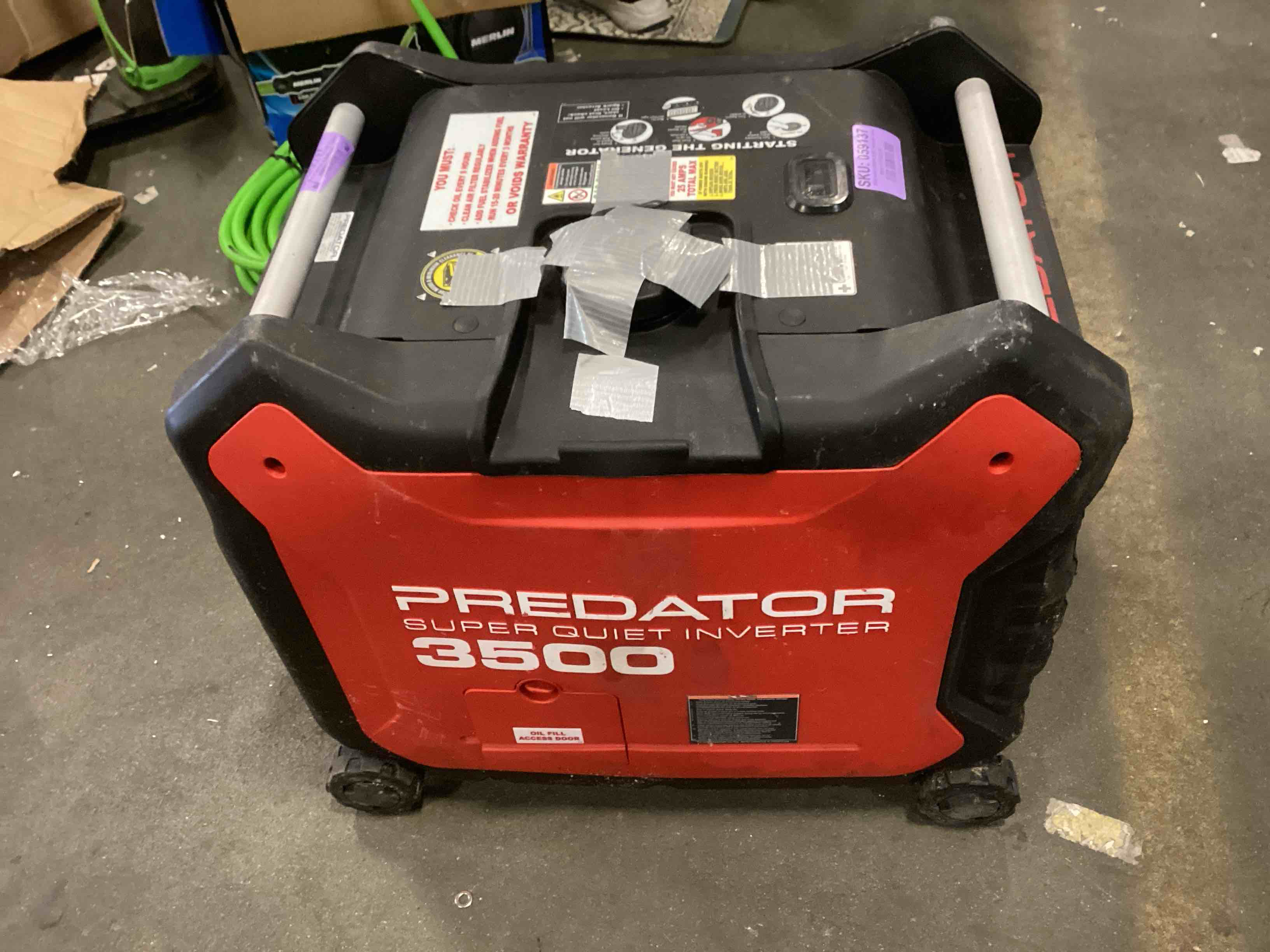 Predator 3500 Watt Super Quiet Inverter Generator with CO Secure ...