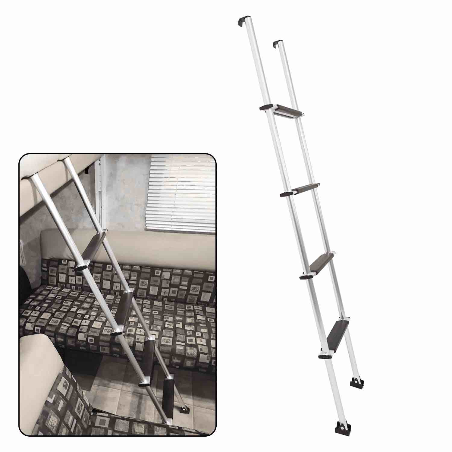 Kojem 60" Bunk Ladder Mount Boarding Ladder with Hook & Rubber Foot ...