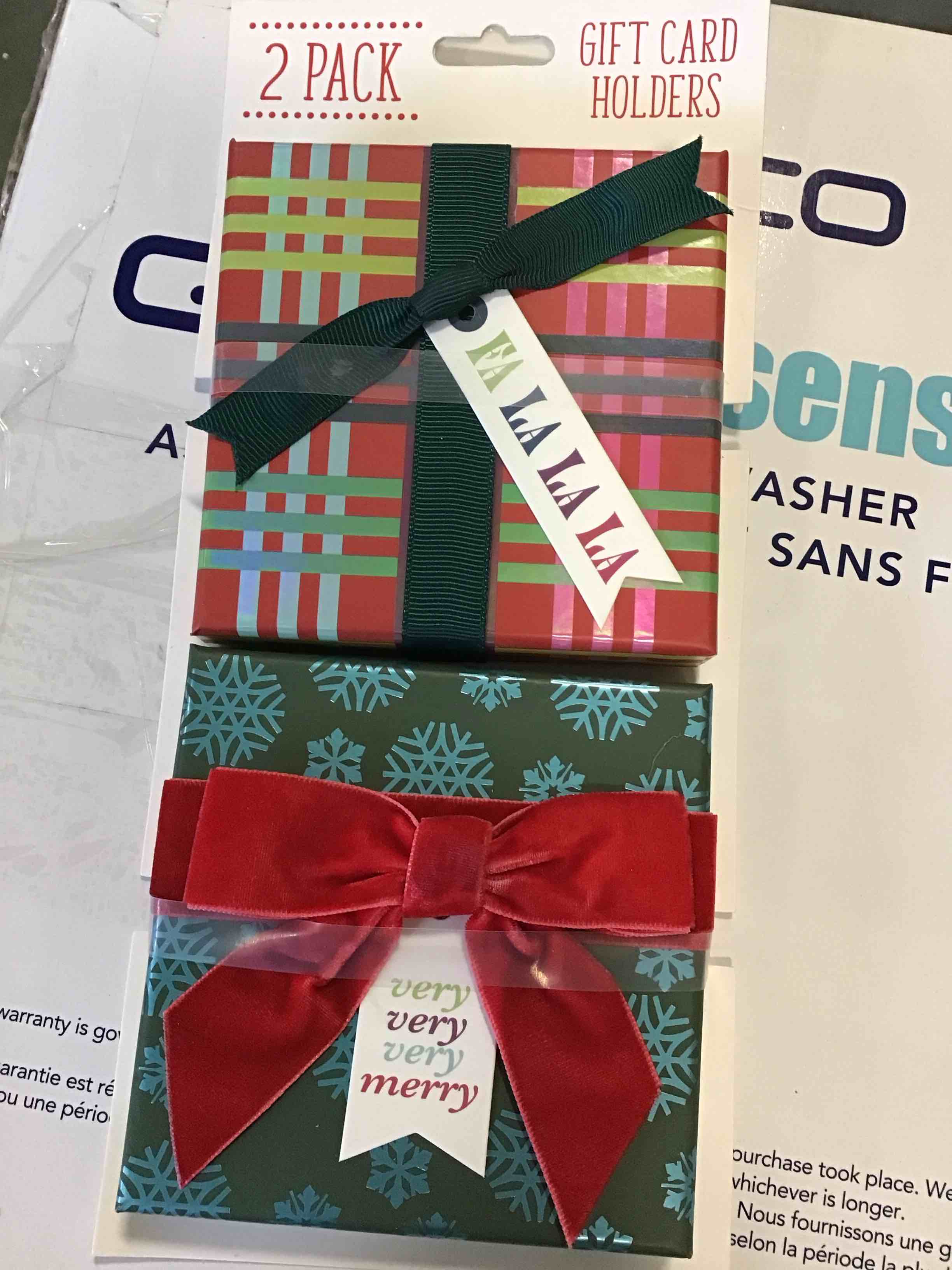 Assortment of (8) 2 Pack Gift Card Holders