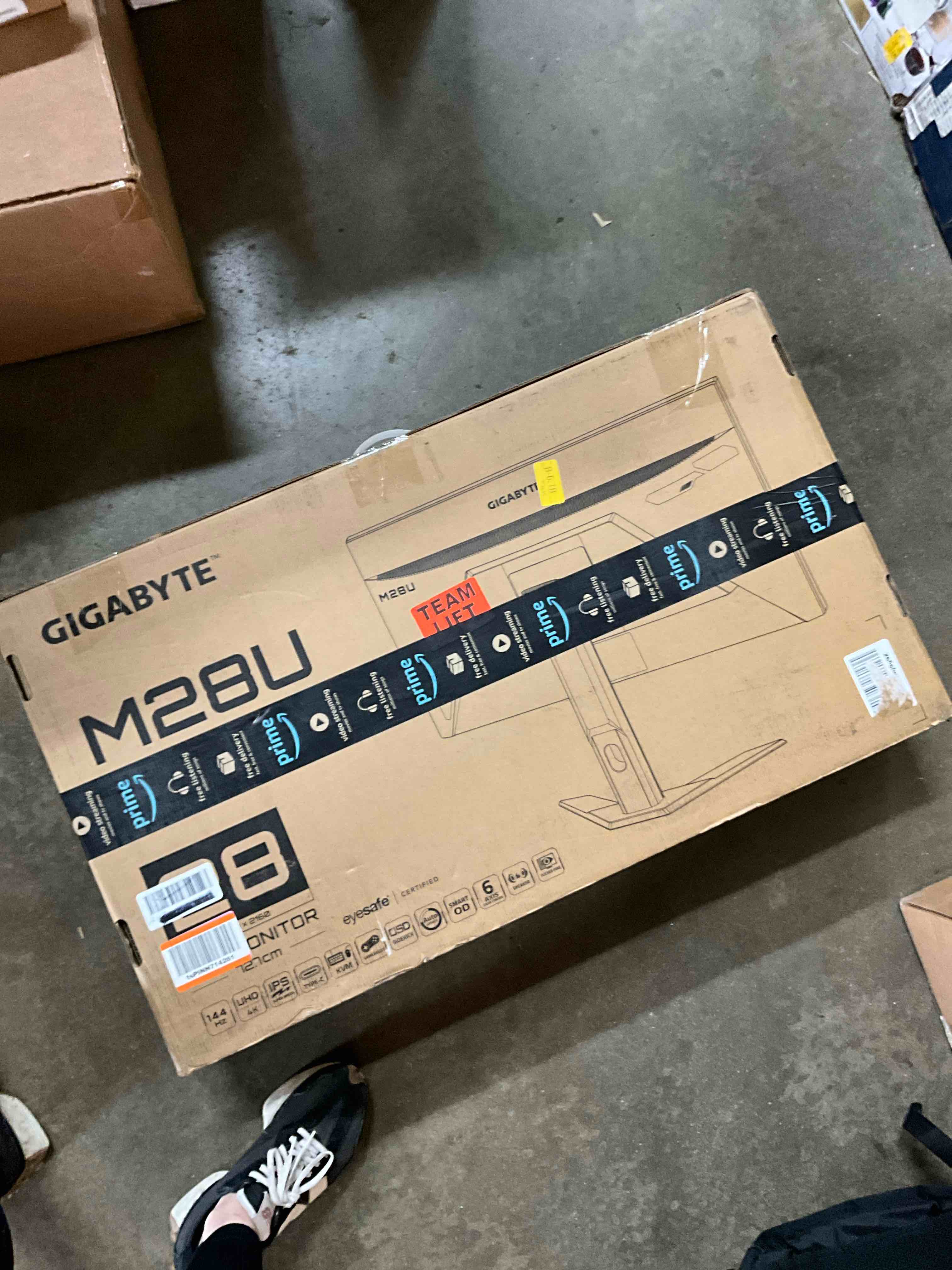 GIGABYTE M28U 28" 144Hz Gaming Monitor, 3840 x 2160 SS IPS Display, 2ms ...