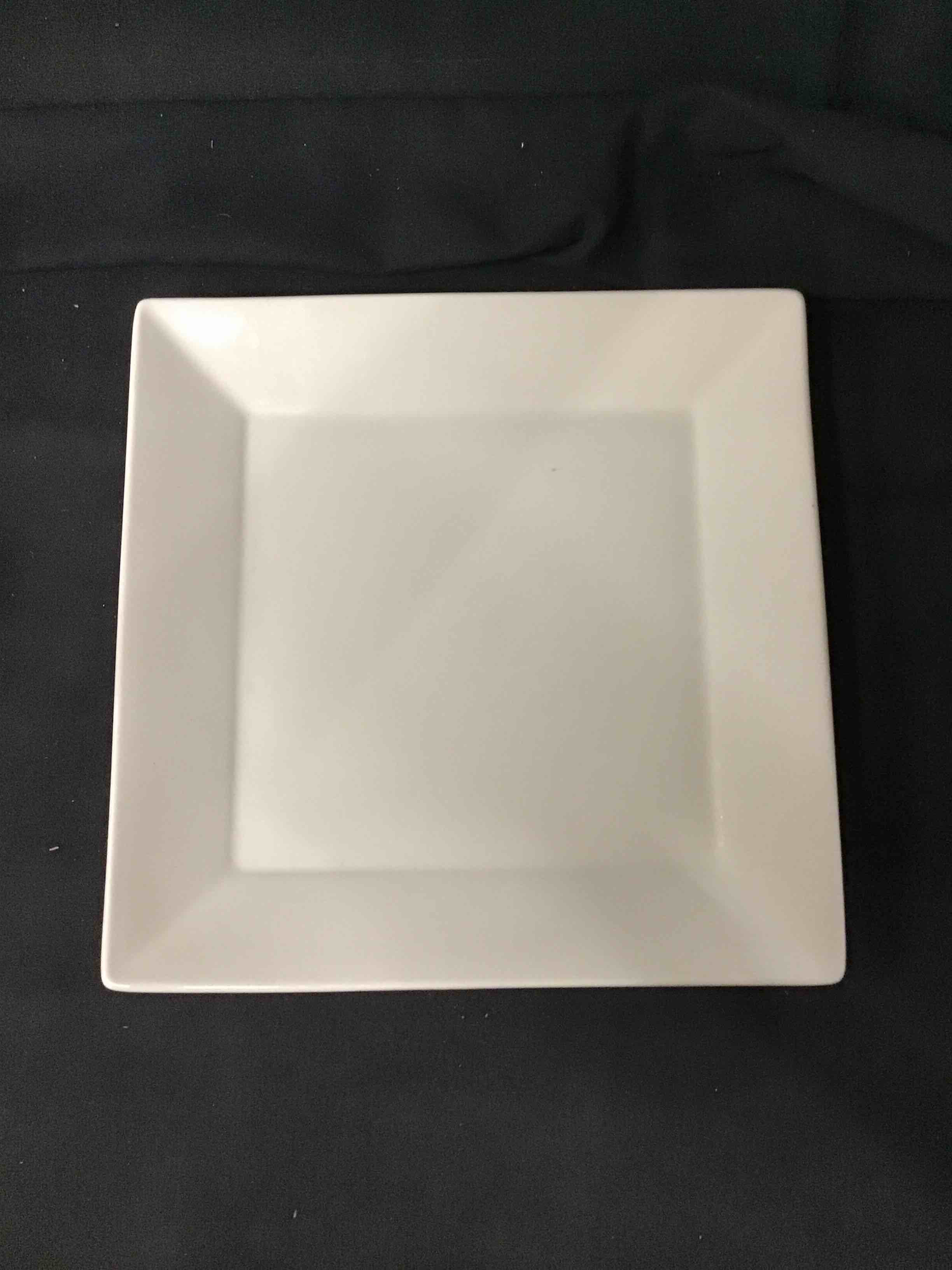 Homer Laughlin 10 Inch Square Plate, Ivory