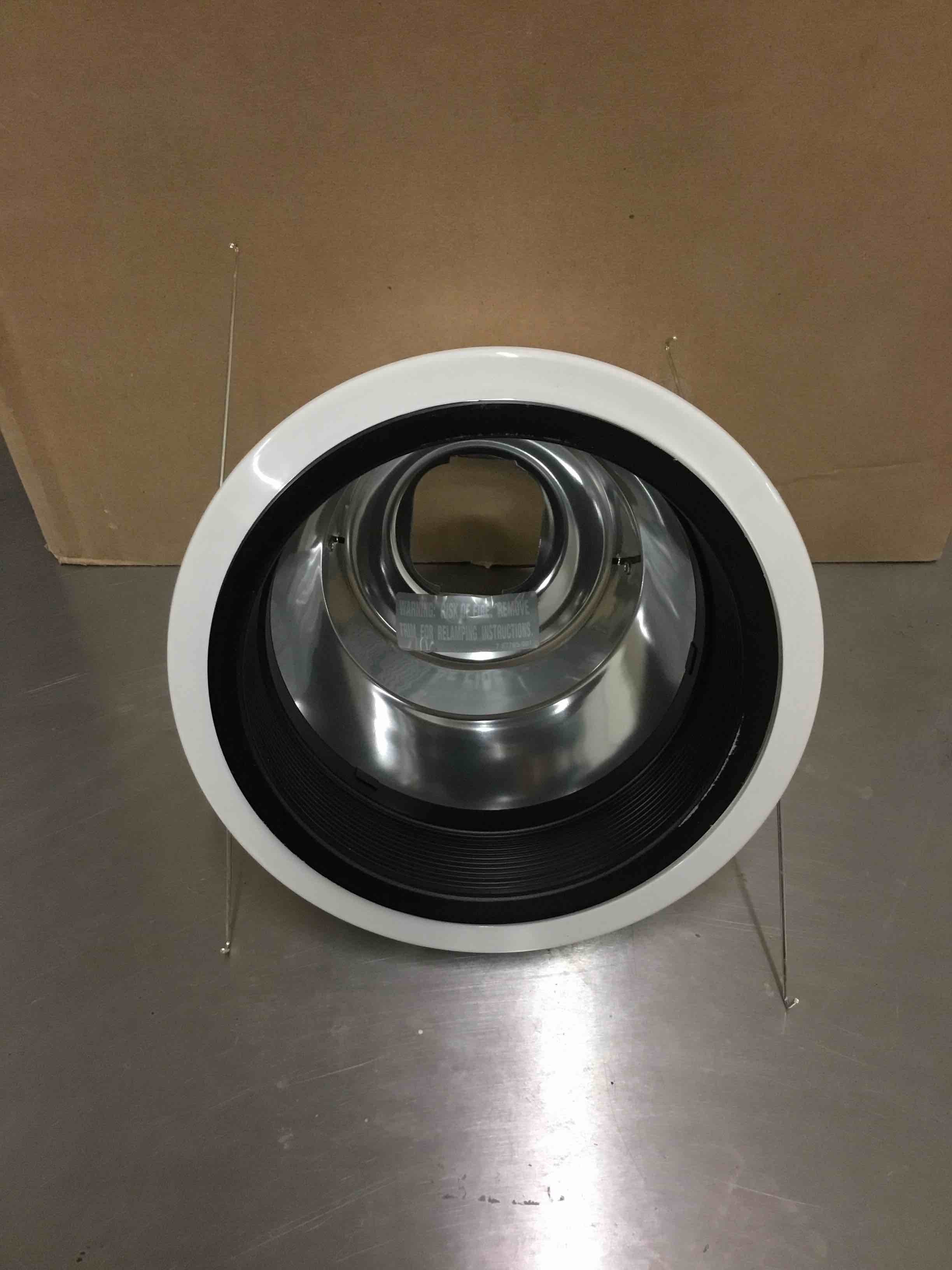 Capri Lighting 6-Inch Vertical Reflector Black Baffle Recessed Housing