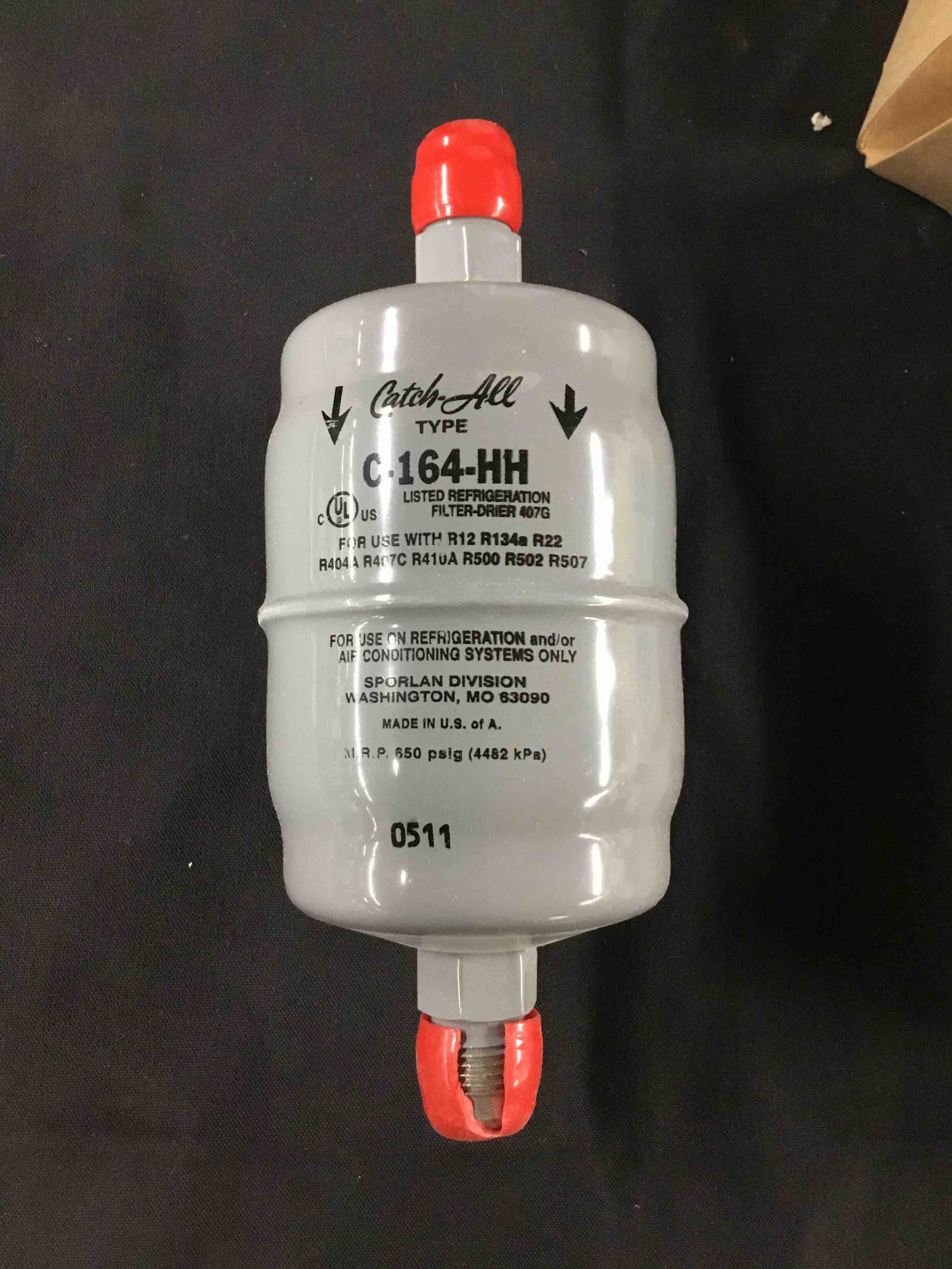 Sporlan C-164-hh 1/2 Inch Sae Flare Filter Drier