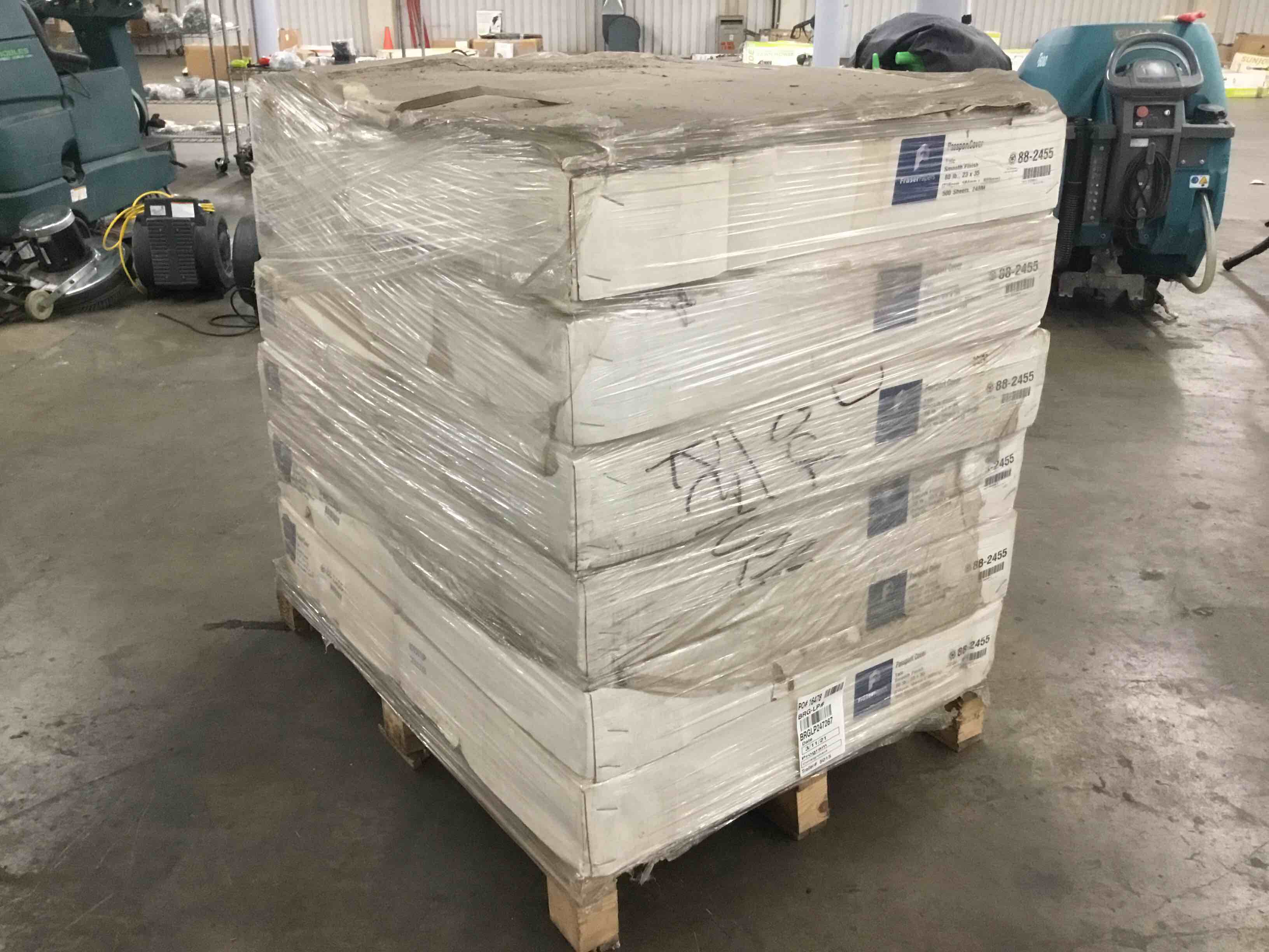 Pallet Lot Of Fraser Papers 23 x 35 Inch Talc Smooth Passport Cover Stock