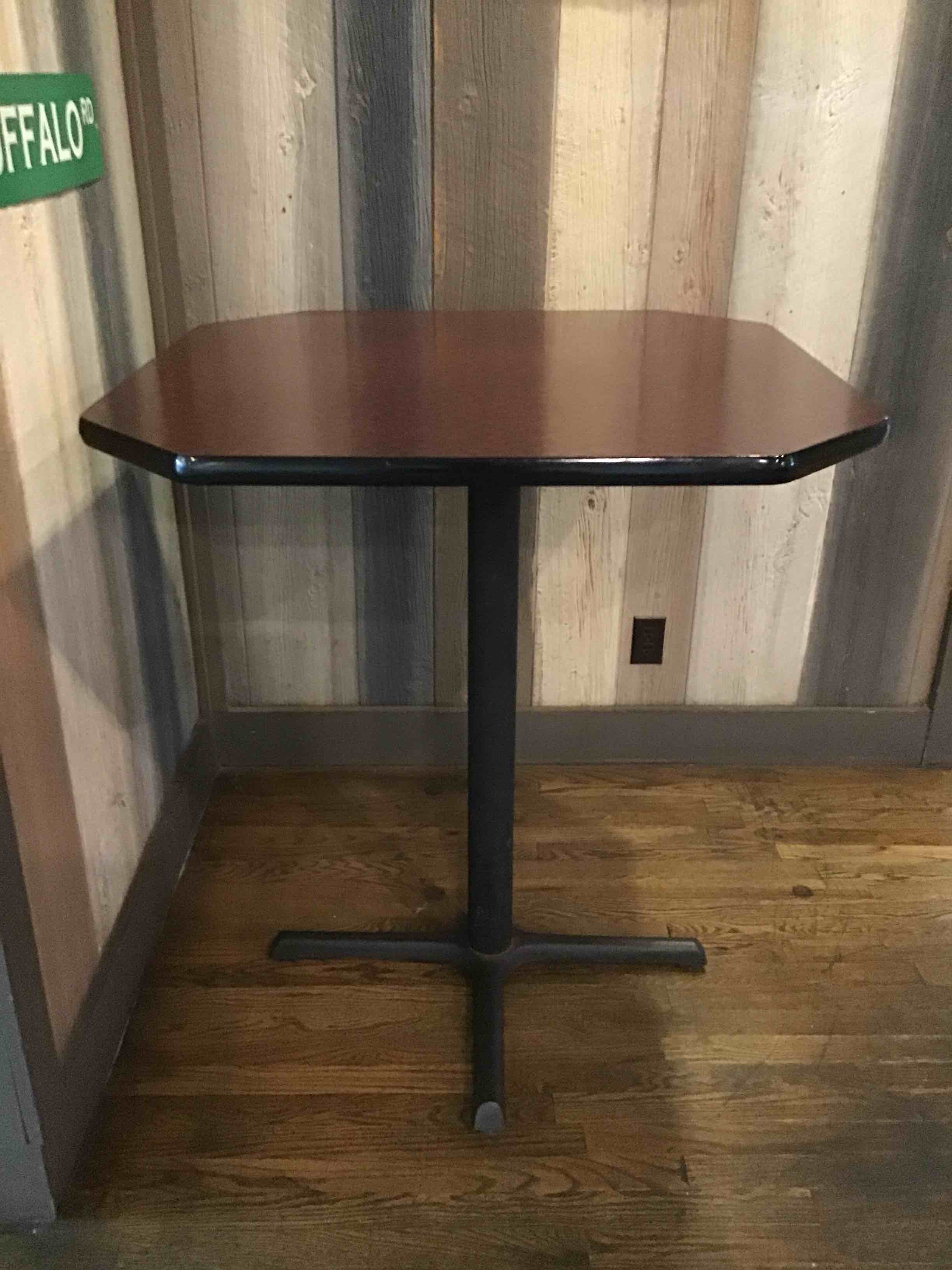 42 Inch Square Formica Top Bar Height Table