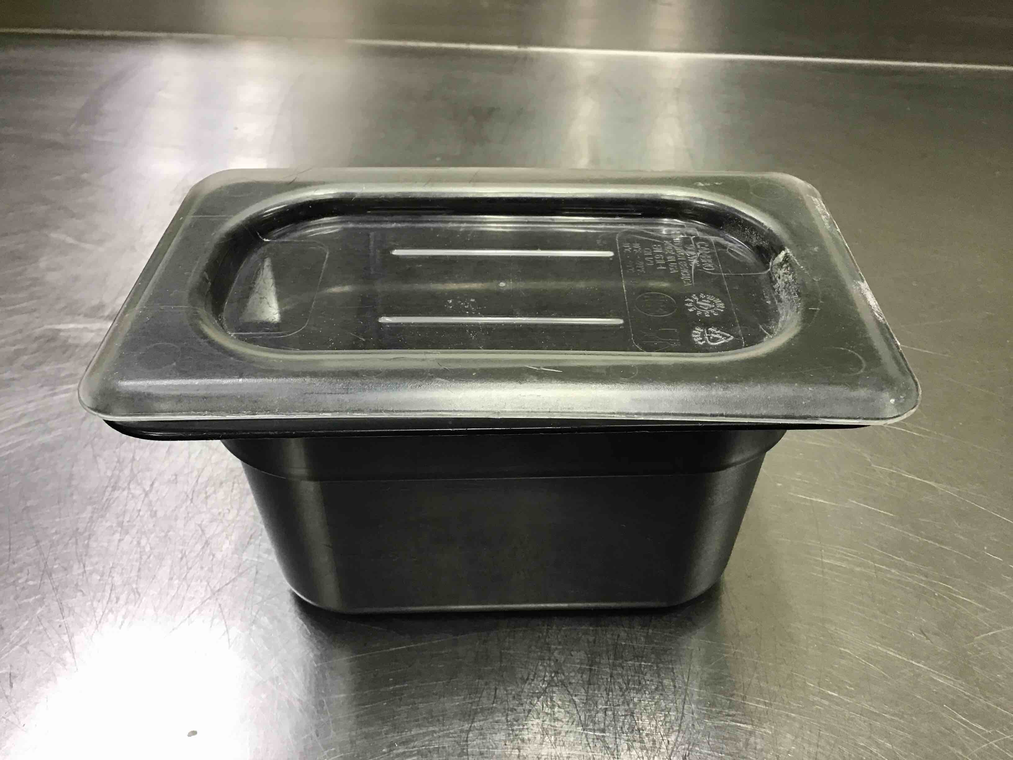 Ninth Size 4 Inch Deep Plastic Insert Pan with Lid