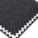 Gym Flooring Set - Interlocking EVA Soft Foam Floor Mat, 18 Pieces ...