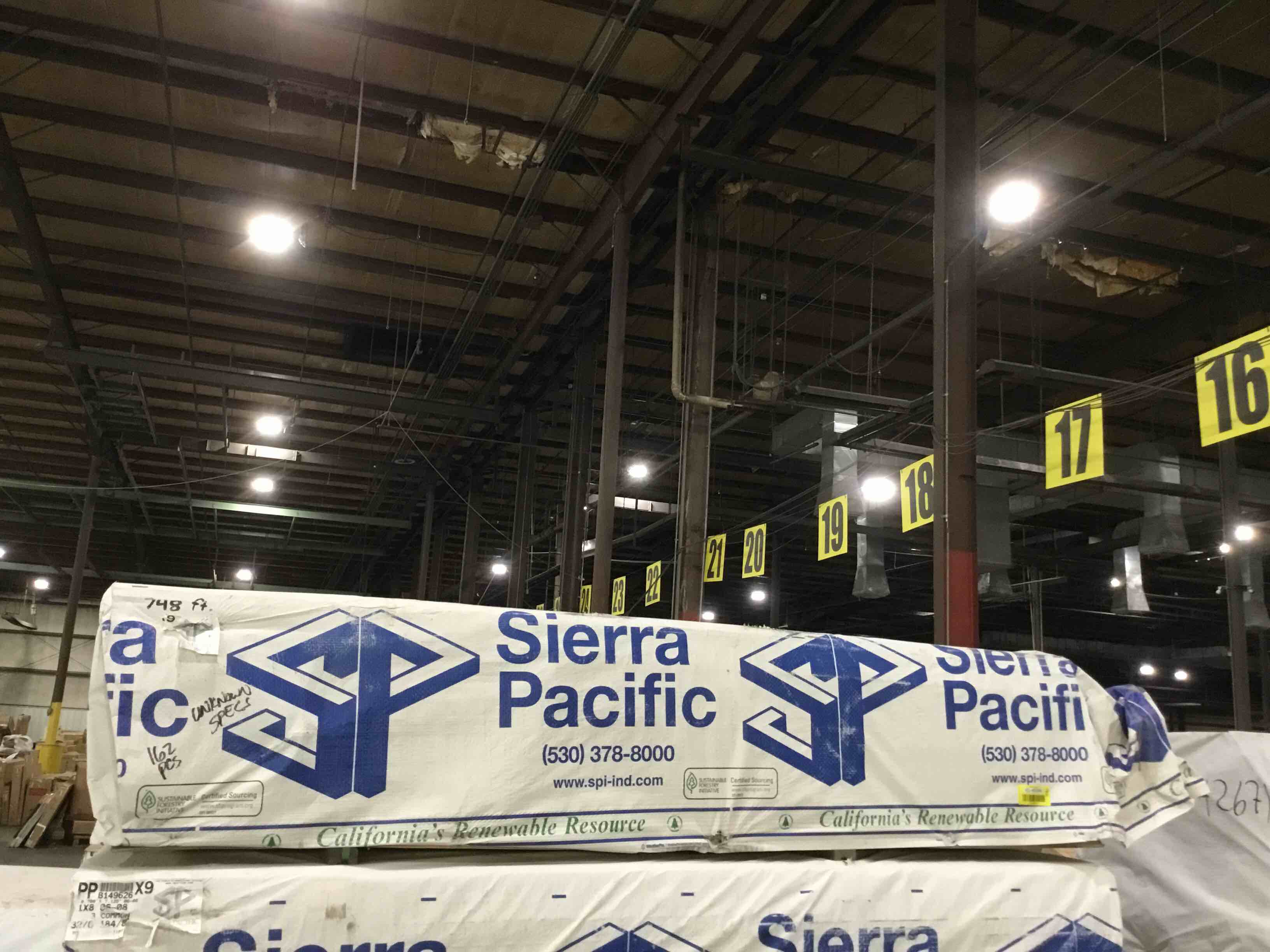 SIERRA PACIFIC TONGUE AND GROOVE LUMBER PALLET / SEE PICS FOR ...
