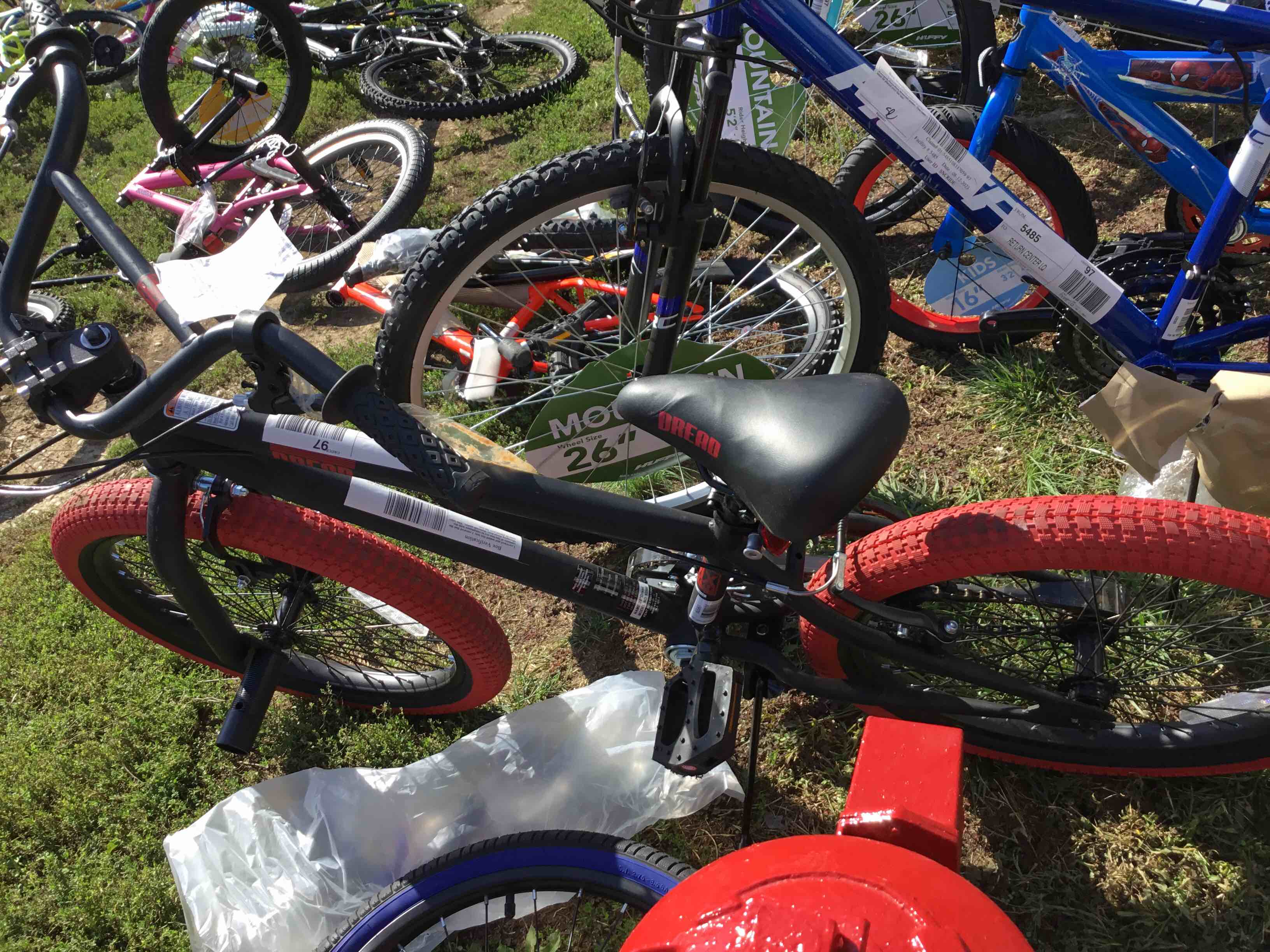 Kent 20 Dread Boy s BMX Bike Black/Red