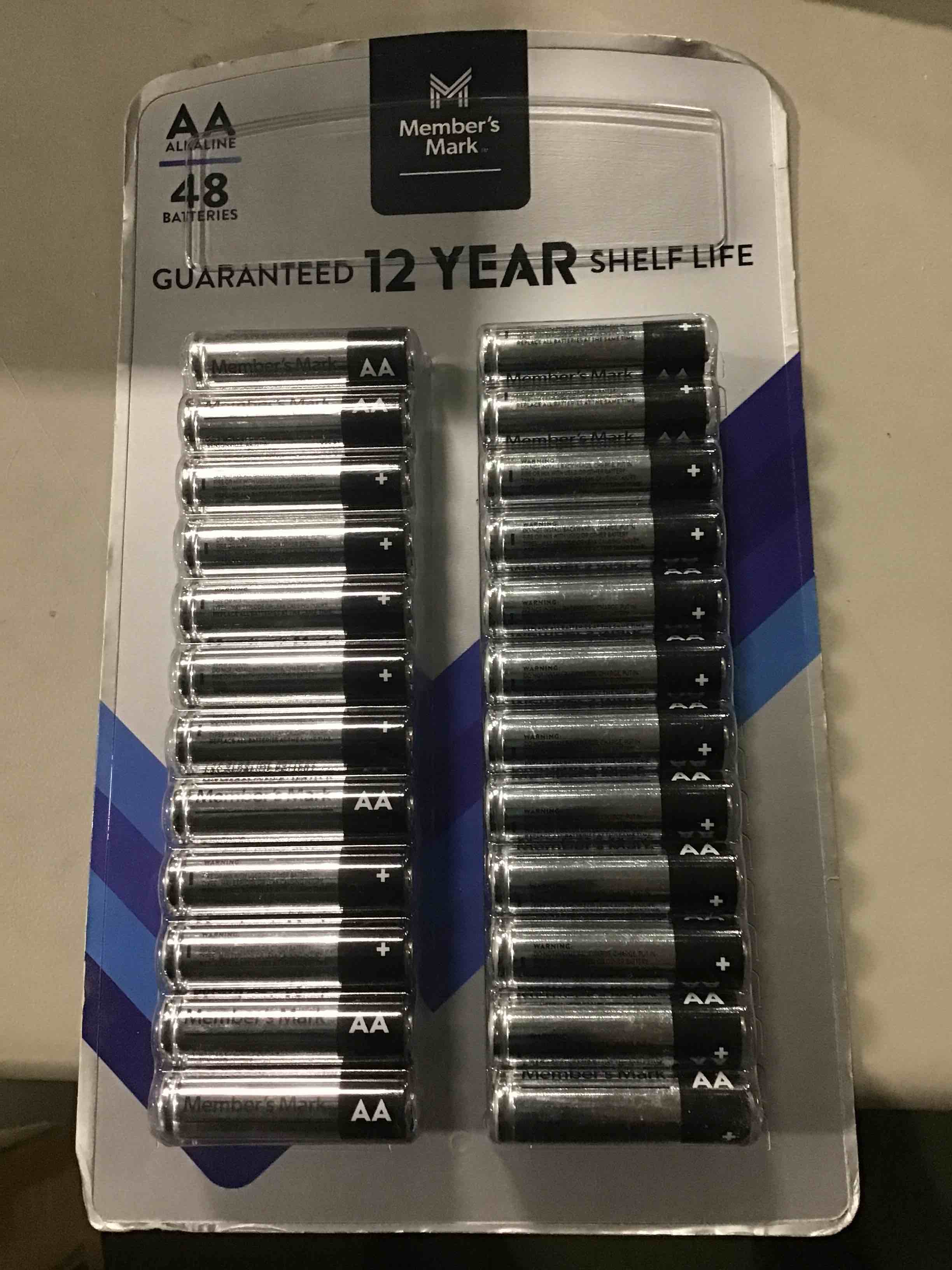 Member's Mark Alkaline AA Batteries (48 Pack)