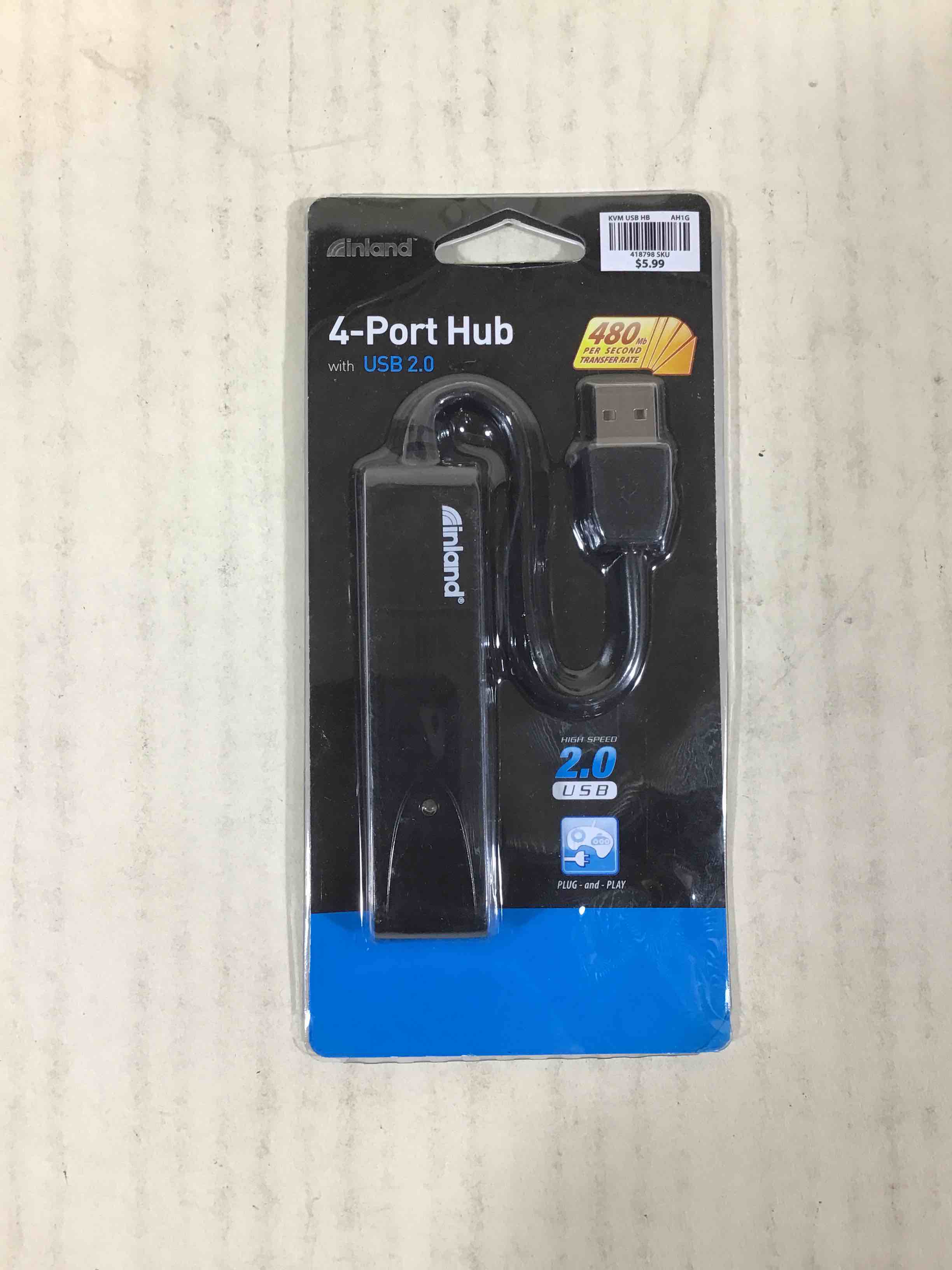 Inland 4-Port USB Hub