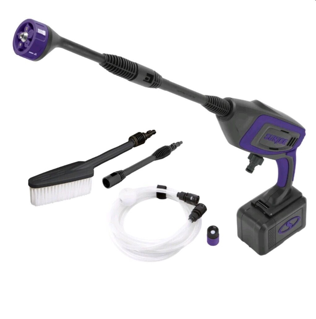 Sun Joe 24V-PP350-LTE-P1 24-Volt Ion+ Cordless Power Cleaner Kit 350 ...