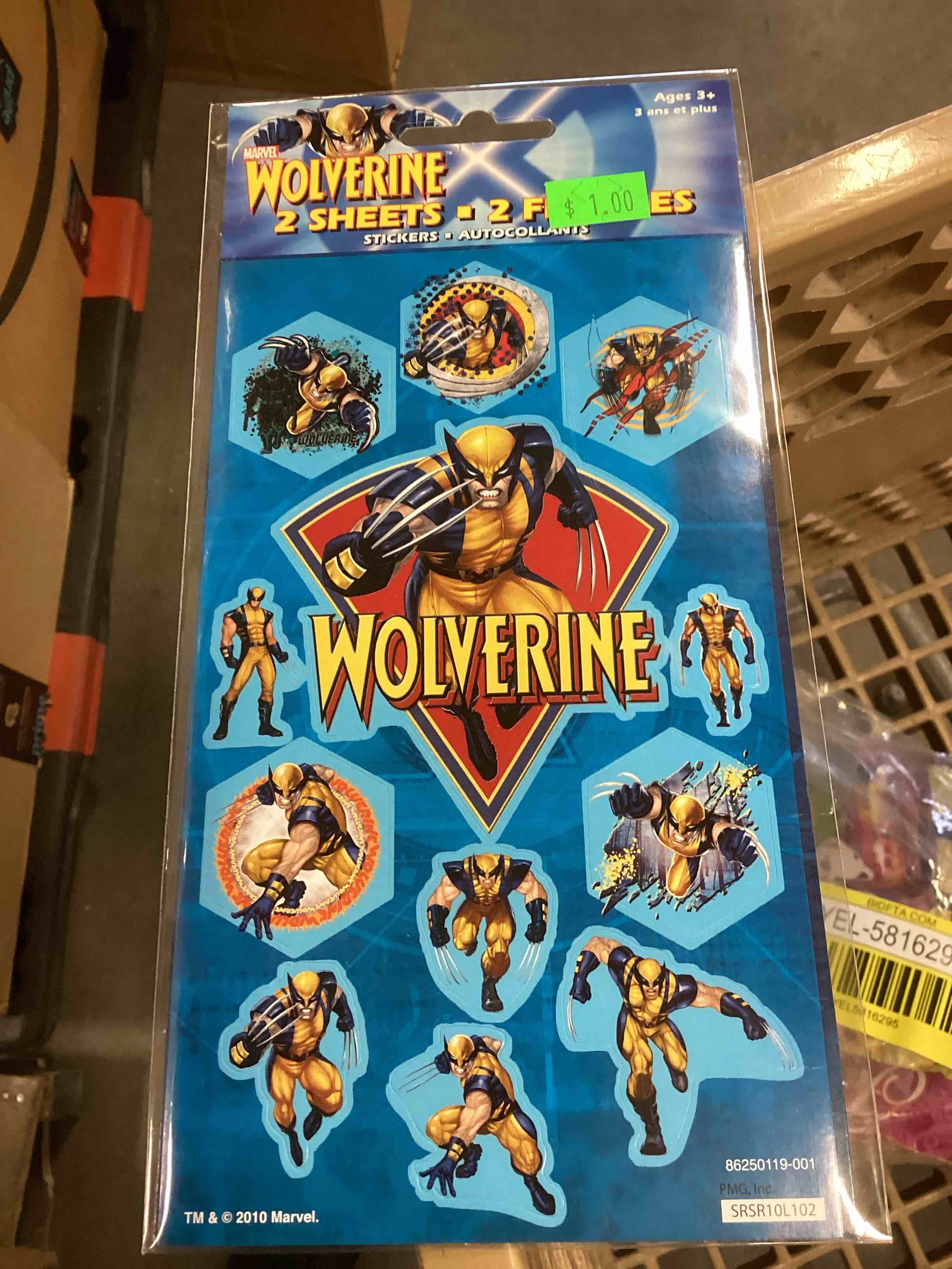 Marvel Wolverine Stickers Decorate Envelopes School Papers Notebooks 2 ...