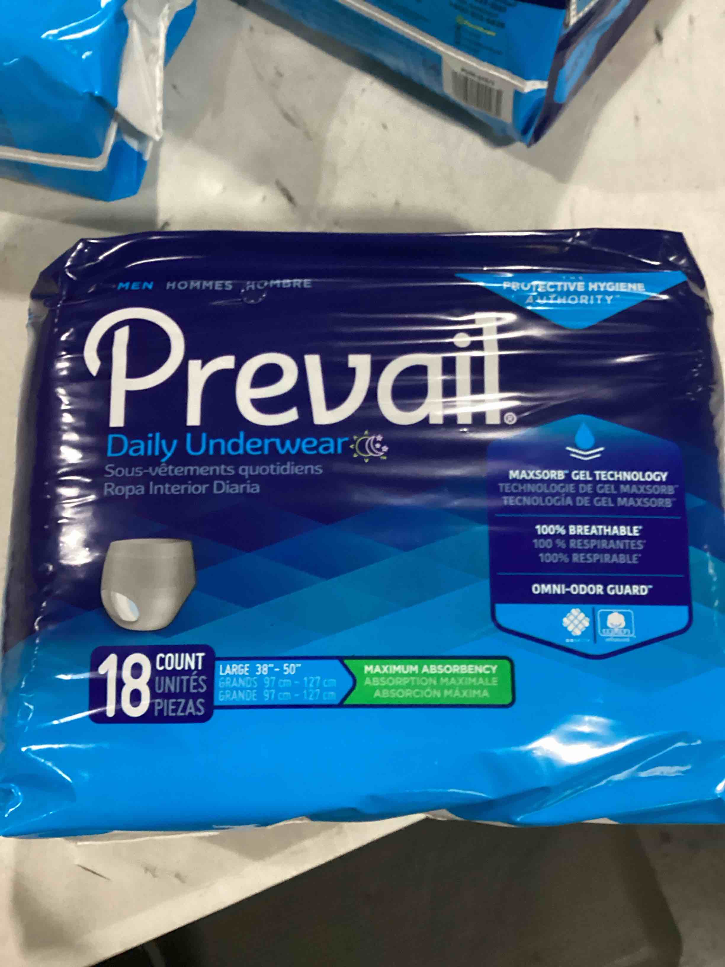 Prevail Men s Daily Underwear Disposable Underwear Male Pull On with ...