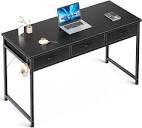 ddk basic desk with 3 drawers,black