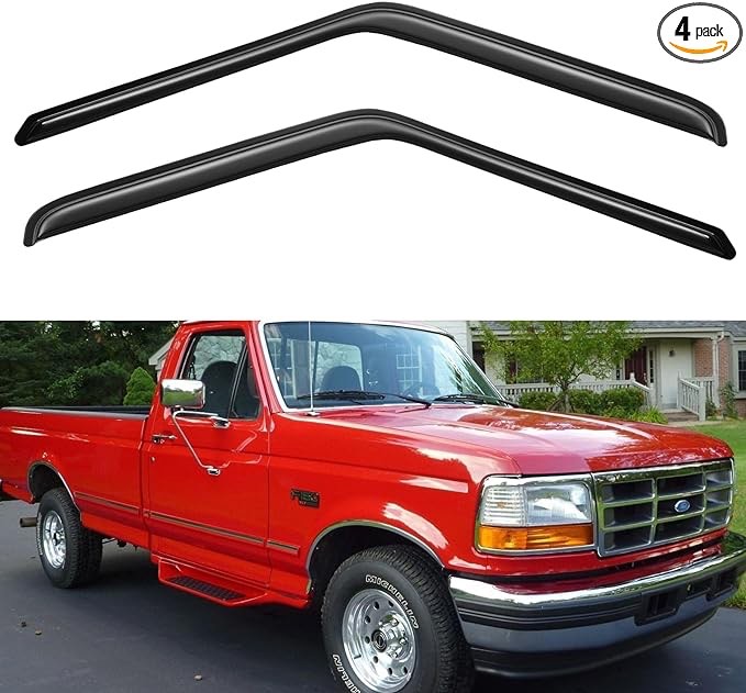 Window Rain Guards Shield for 1980-1996 Ford Bronco, Window Vent Visors ...