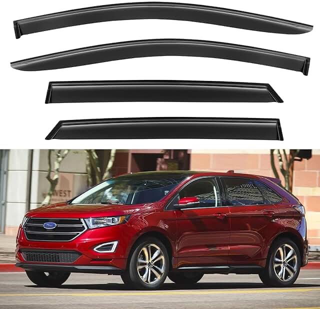 Window Visors Rain Guards Shield for 2015-2024 Ford Edge, Window Wind ...