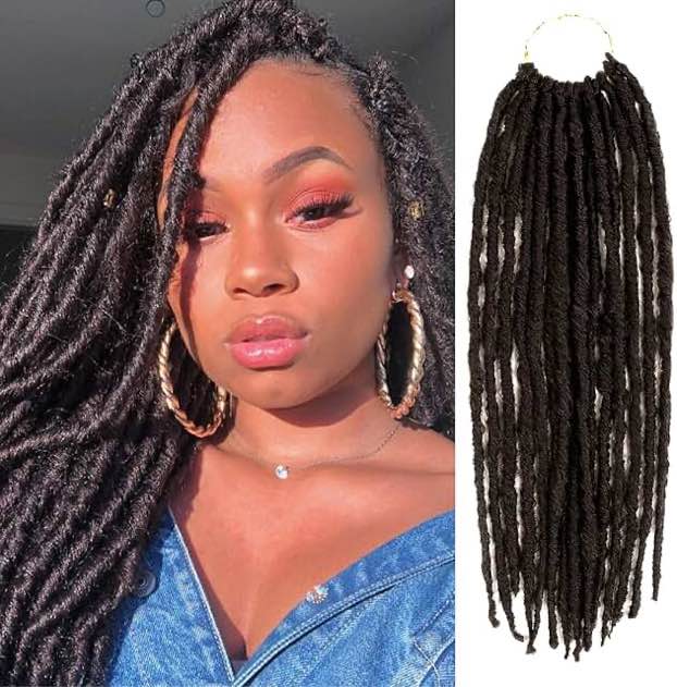 Six pack of hair, dreads or braids pictures similar to a lot photo