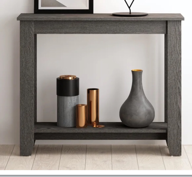 Weddel Basilico Console Table dark grey oak
