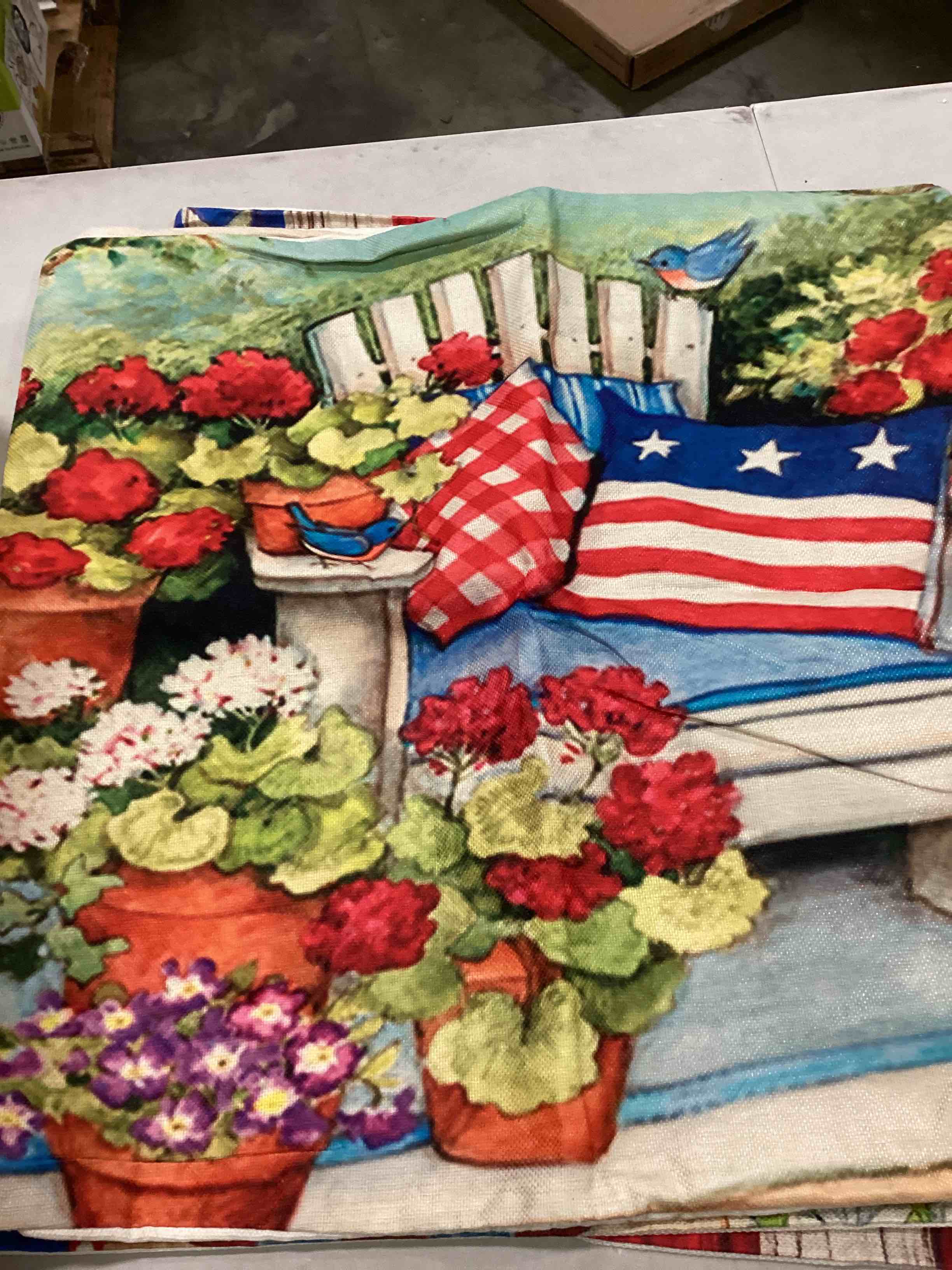 Yameeta 4th of July American Flag Pillow Covers 24x24 Inch Set of 4 Red ...