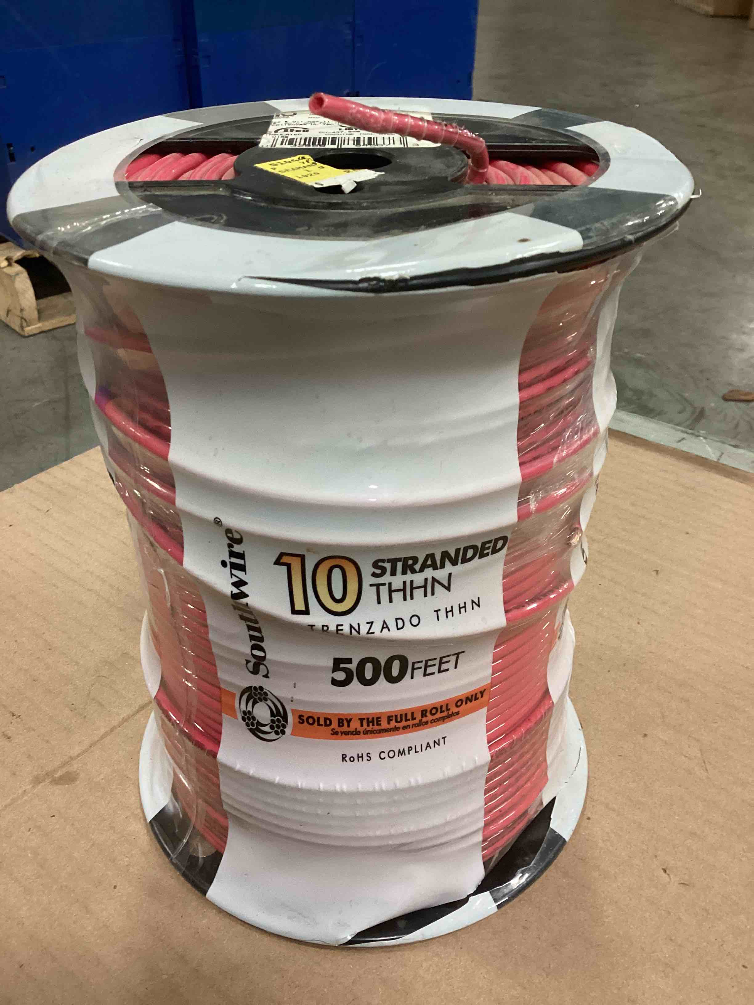 Southwire 500 Ft. 10 AWG Stranded Red THHN Electrical Wire 22975757