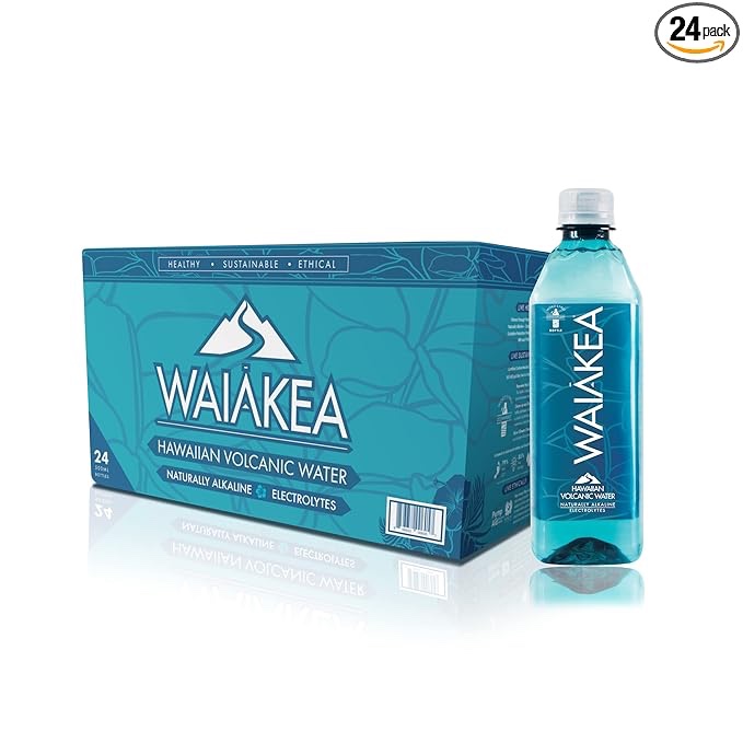 Waiakea Hawaiian Volcanic Water, Naturally Alkaline, 100% Recycled ...