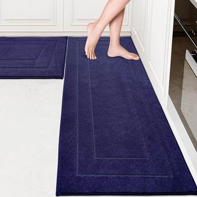 (Only 1 pcs)PURRUGS Machine Washable Kitchen Rug Set of 2, Non-Slip ...