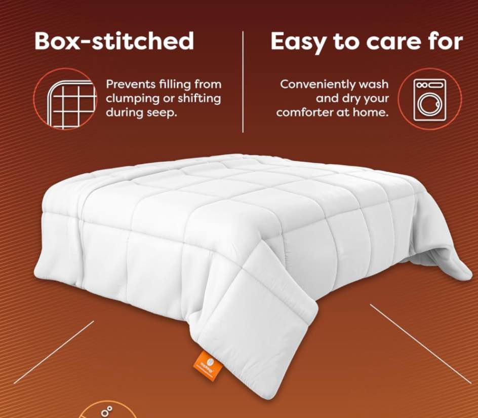 HOSPITOLOGY PRODUCTS White Comforter Full Hypoallergenic Duvet Insert ...
