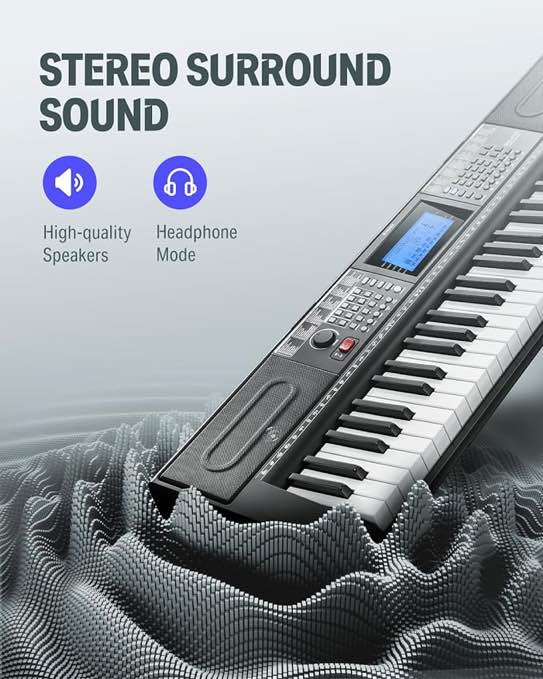 Donner 61 Key Keyboard Piano, Electric Piano Keyboard Kit with 249 ...