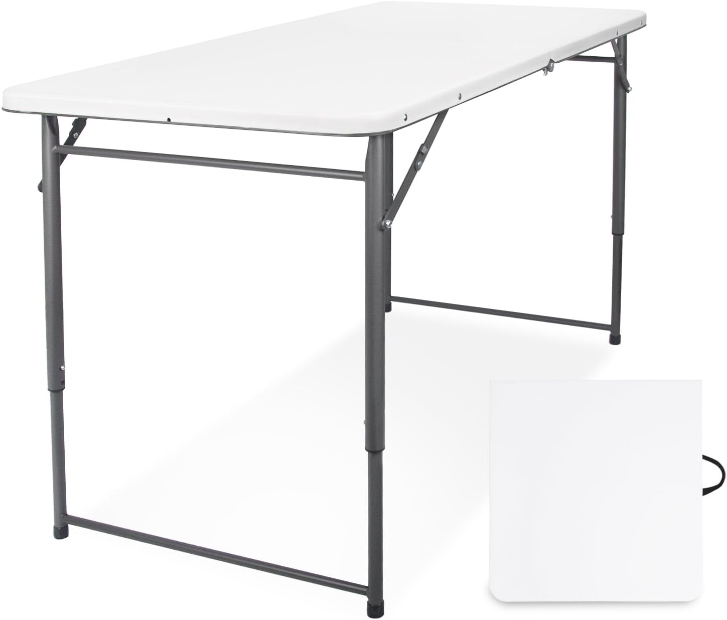 Byliable Folding Table Portable 4FT Plastic Picnic Party Dining Camp ...
