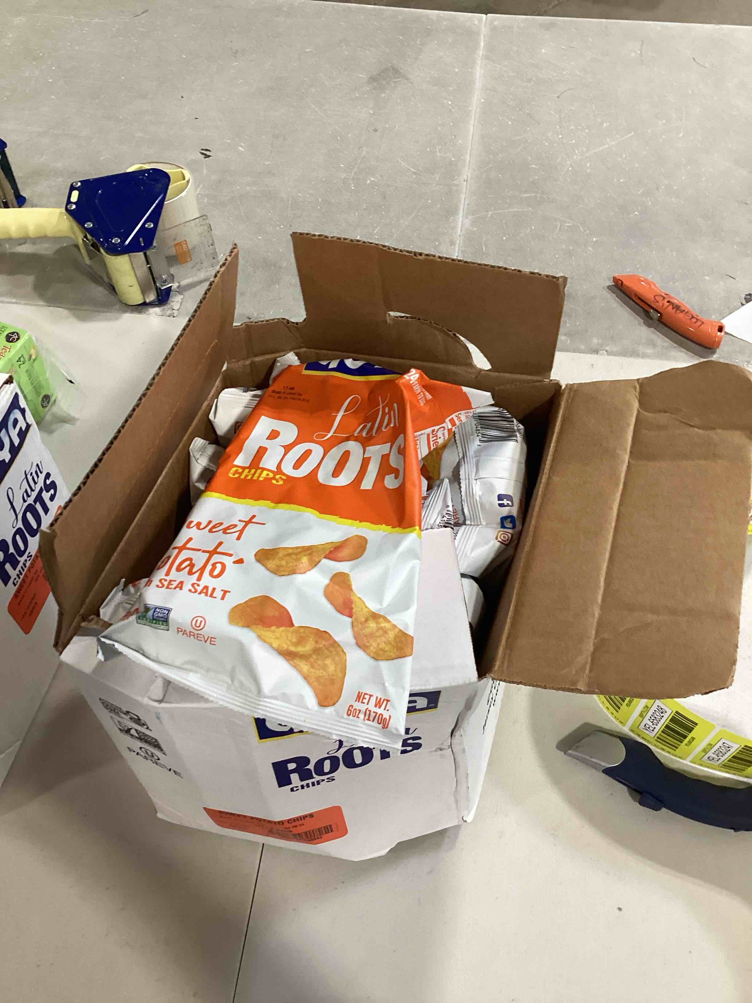 Goya Foods Latin Roots Chips, Sweet Potato with Sea Salt, Kosher ...