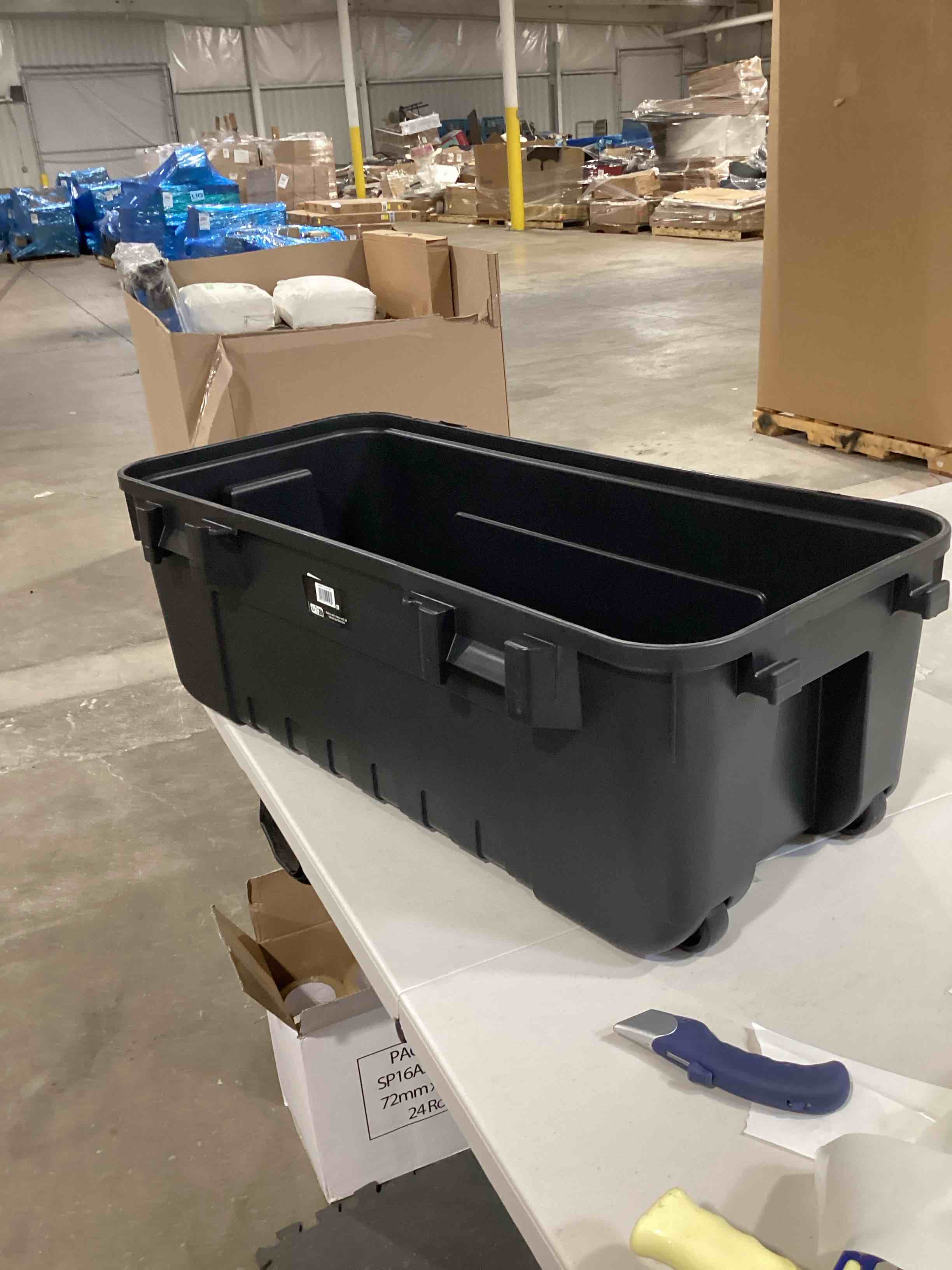 Plano Sportsman Trunk with Wheels, Black, 108-Quart, Lockable Storage ...