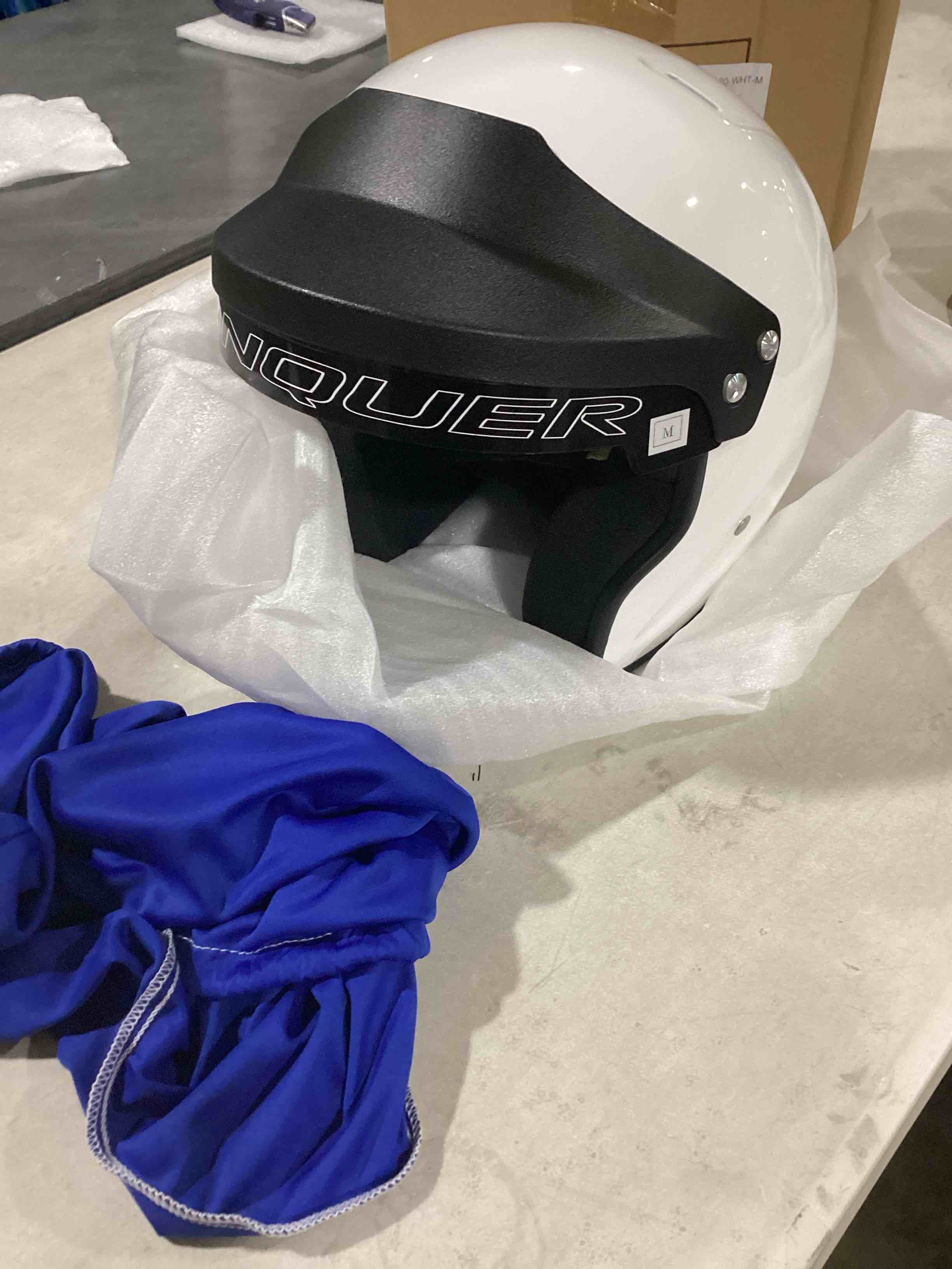 Conquer Snell SA2020 Approved Open Face Auto Racing Helmet