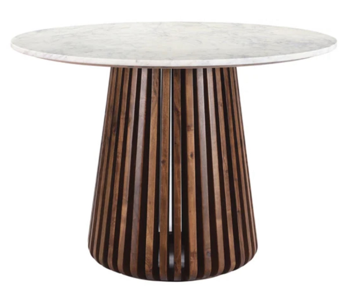 Tera 42 Inch Round Marble Dining Table(incomplete top only)