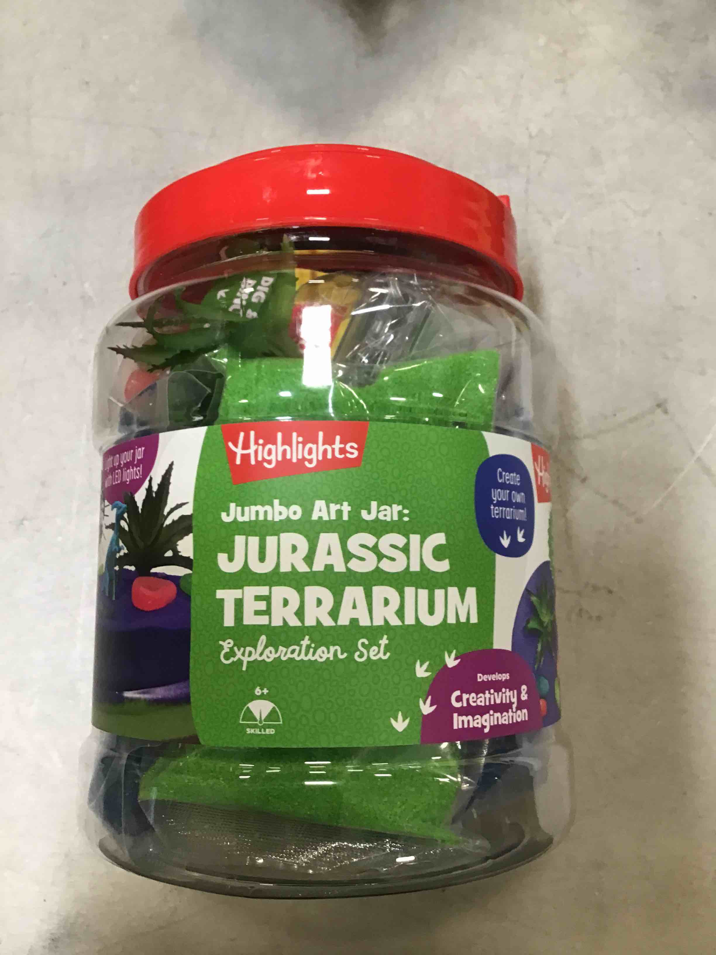 Highlights Jumbo Art Jar Jurassic Terrarium Exploration Set
